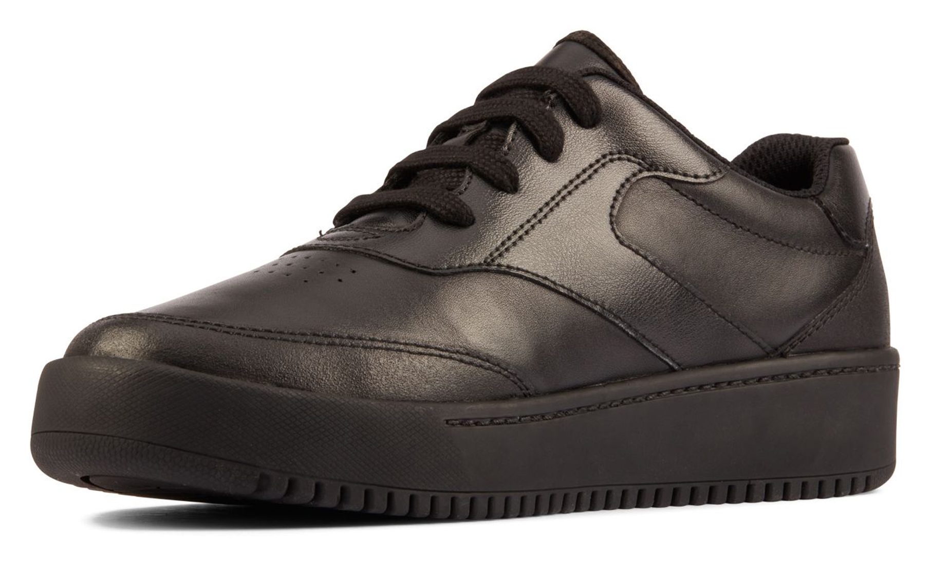 Clarks Tor Sport Flex Youth Black Leather 26157866 - Boys School Shoes ...