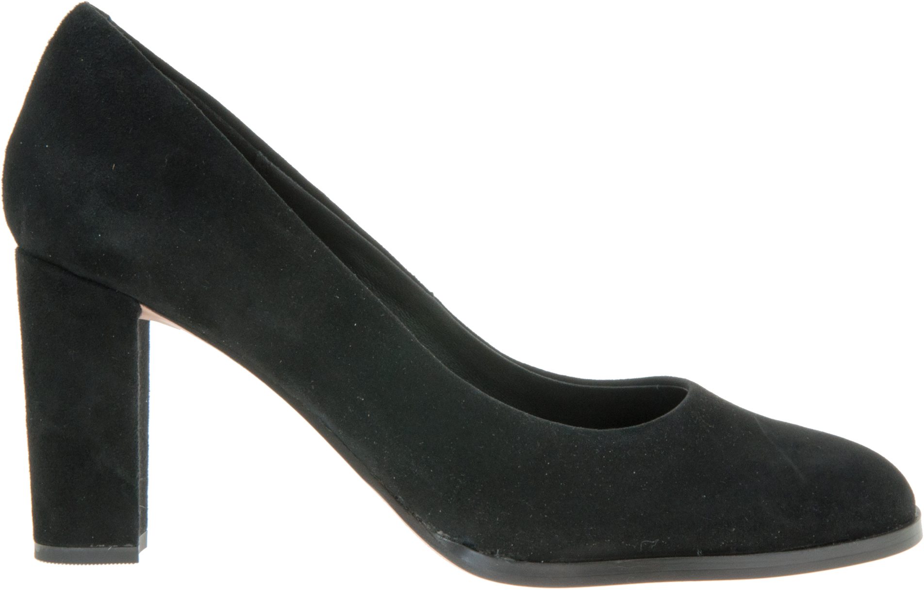 Clarks Kaylin Cara 2 Black Suede 26154702 - Court Shoes - Humphries Shoes