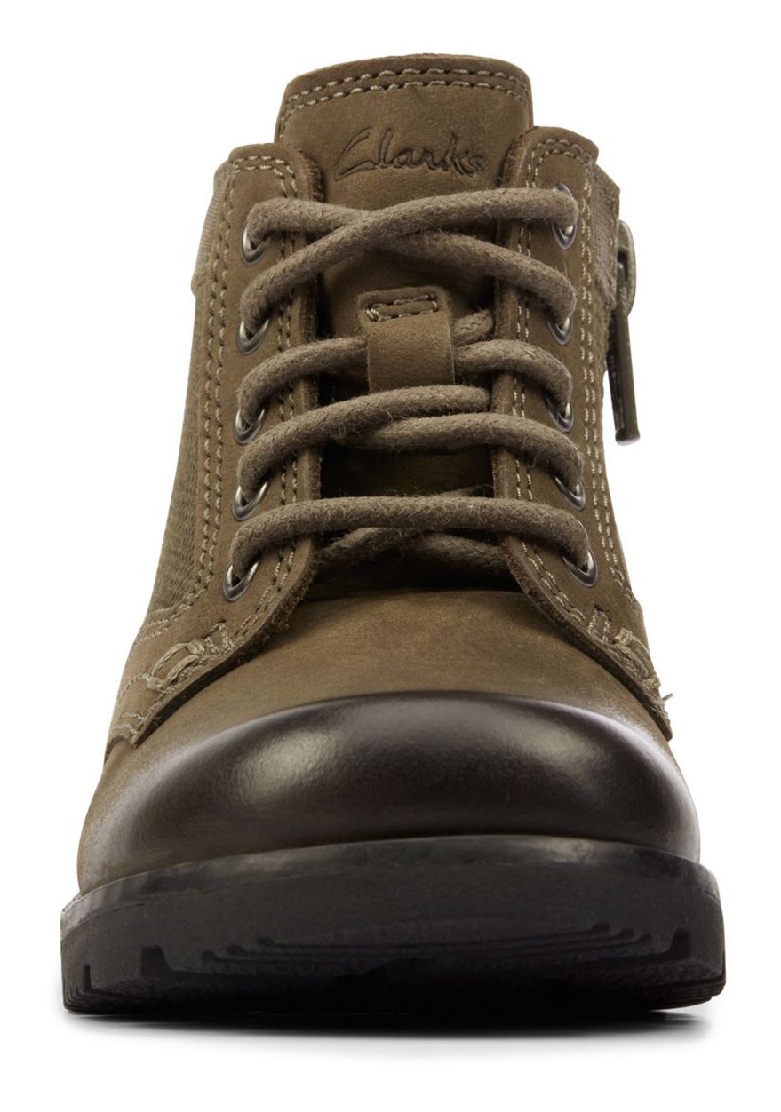 Clarks Heath Chard Toddler Khaki Leather 26162357 - Boys Boots ...