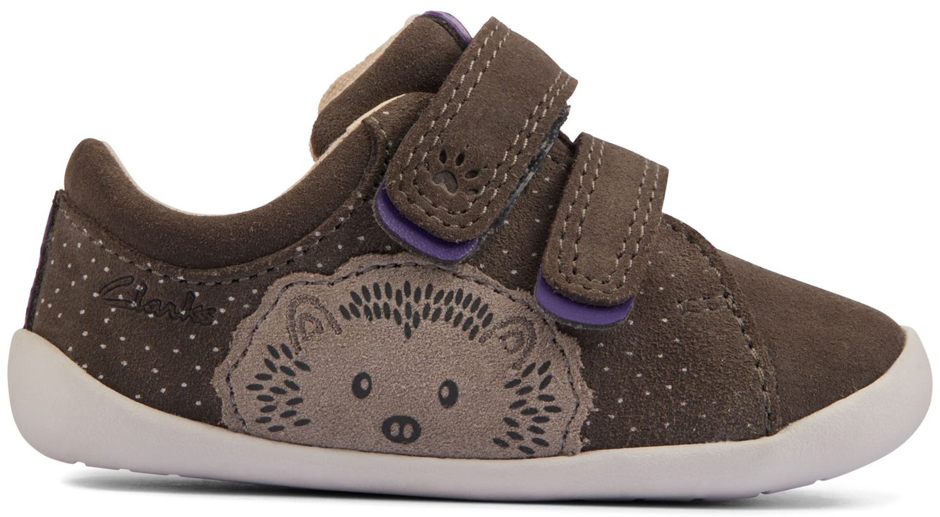 Clarks Roamer Bear Toddler Dark Grey Suede 26161438 - Boys Shoes ...