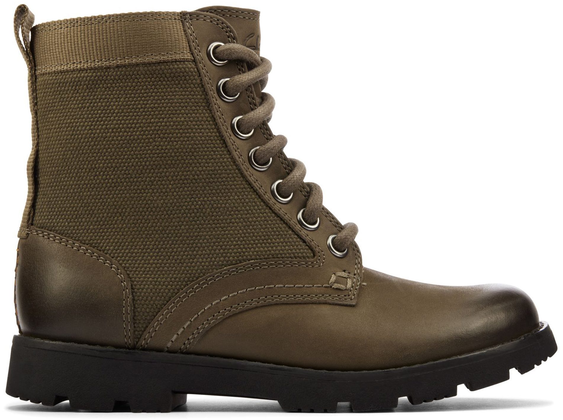 Clarks Heath Chard Kid Khaki Leather 26162359 - Boys Boots - Humphries ...