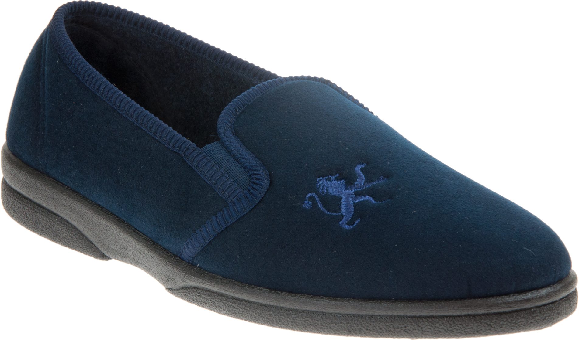 Sleepers Frazer Navy Blue MS424C - Full Slippers - Humphries Shoes