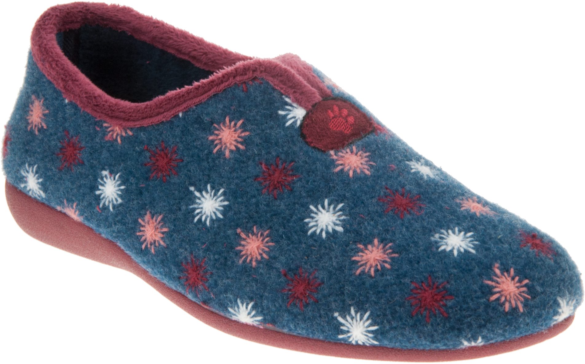 Padders Celeste Blue 3248/4306 - Full Slippers - Humphries Shoes