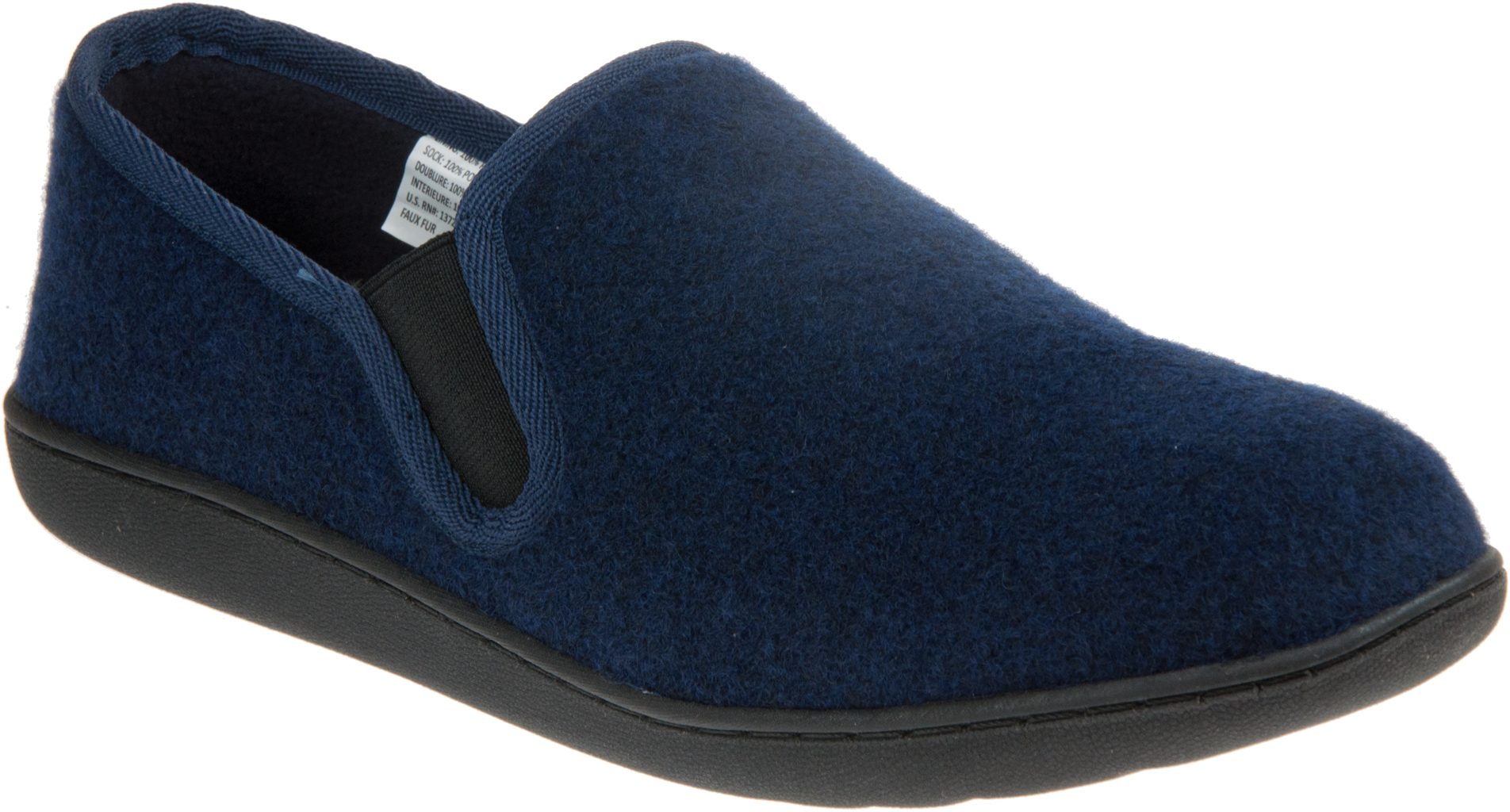 Clarks King Ease Navy 26164347 - Full Slippers - Humphries Shoes