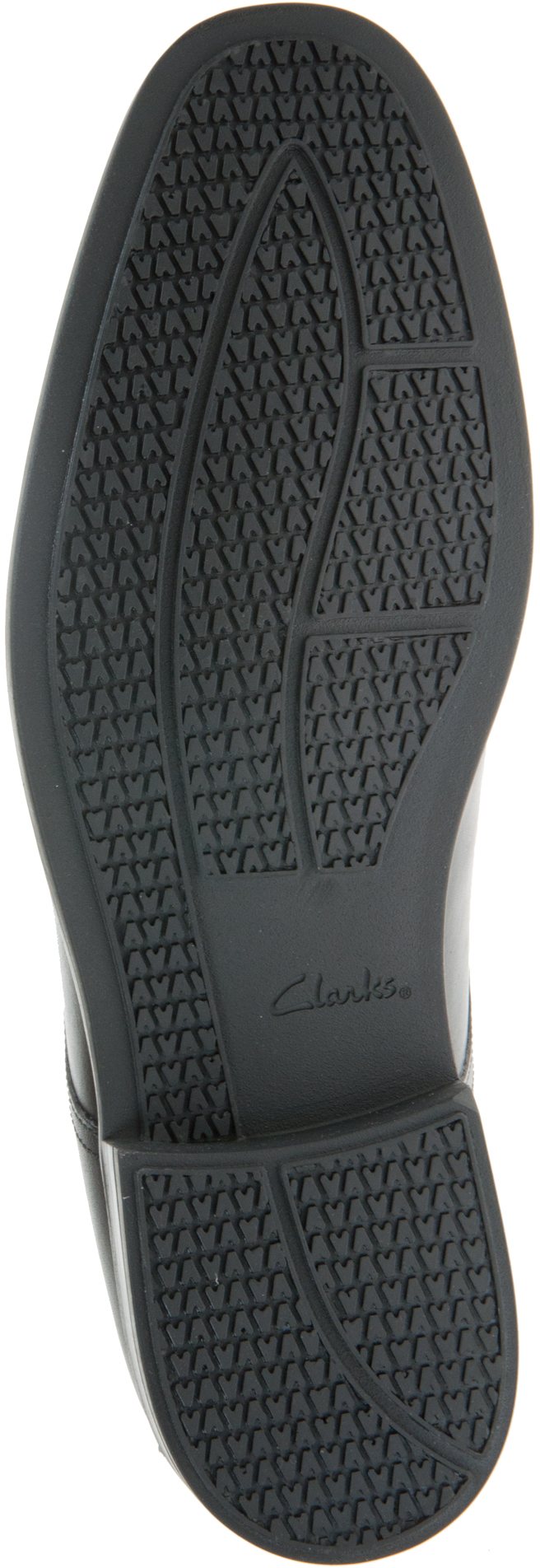 Clarks Howard Cap Black Leather 26162012 - Formal Shoes - Humphries Shoes
