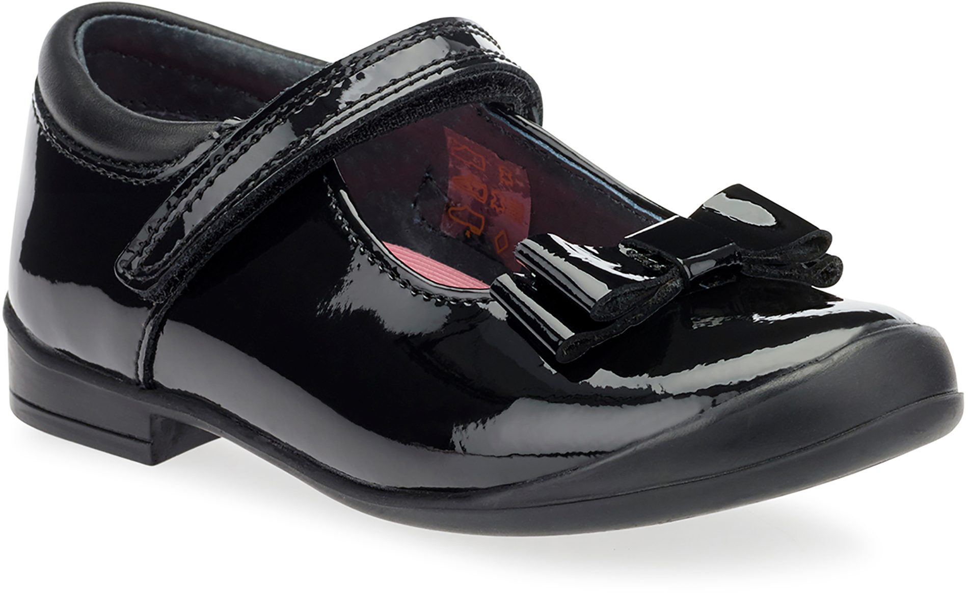 Start-Rite Pussycat Bow Black Patent 2376_3 - Girls School Shoes ...
