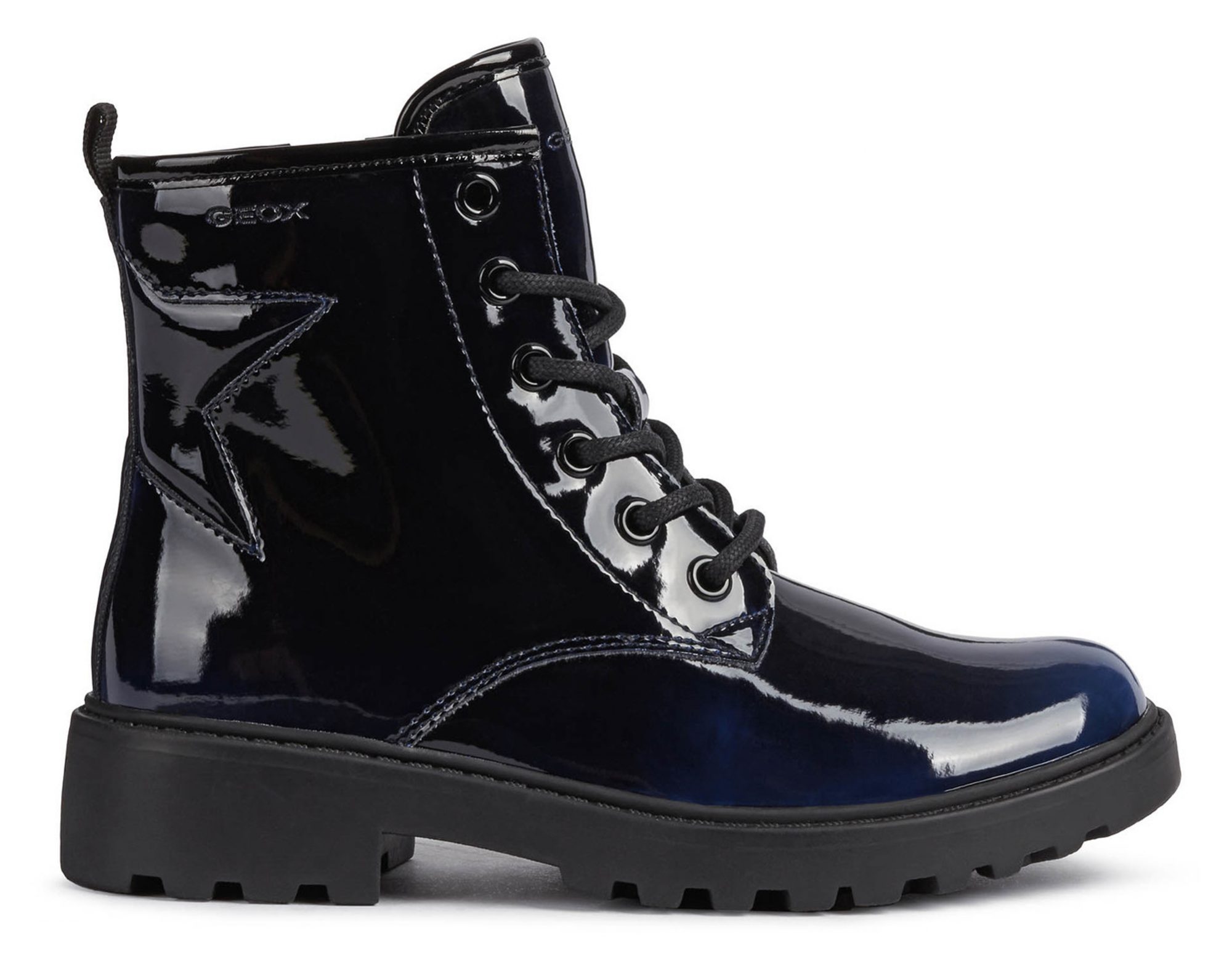 Geox Casey Boot Dark Navy Patent J9420G 0003X C4021 - Girls Boots ...