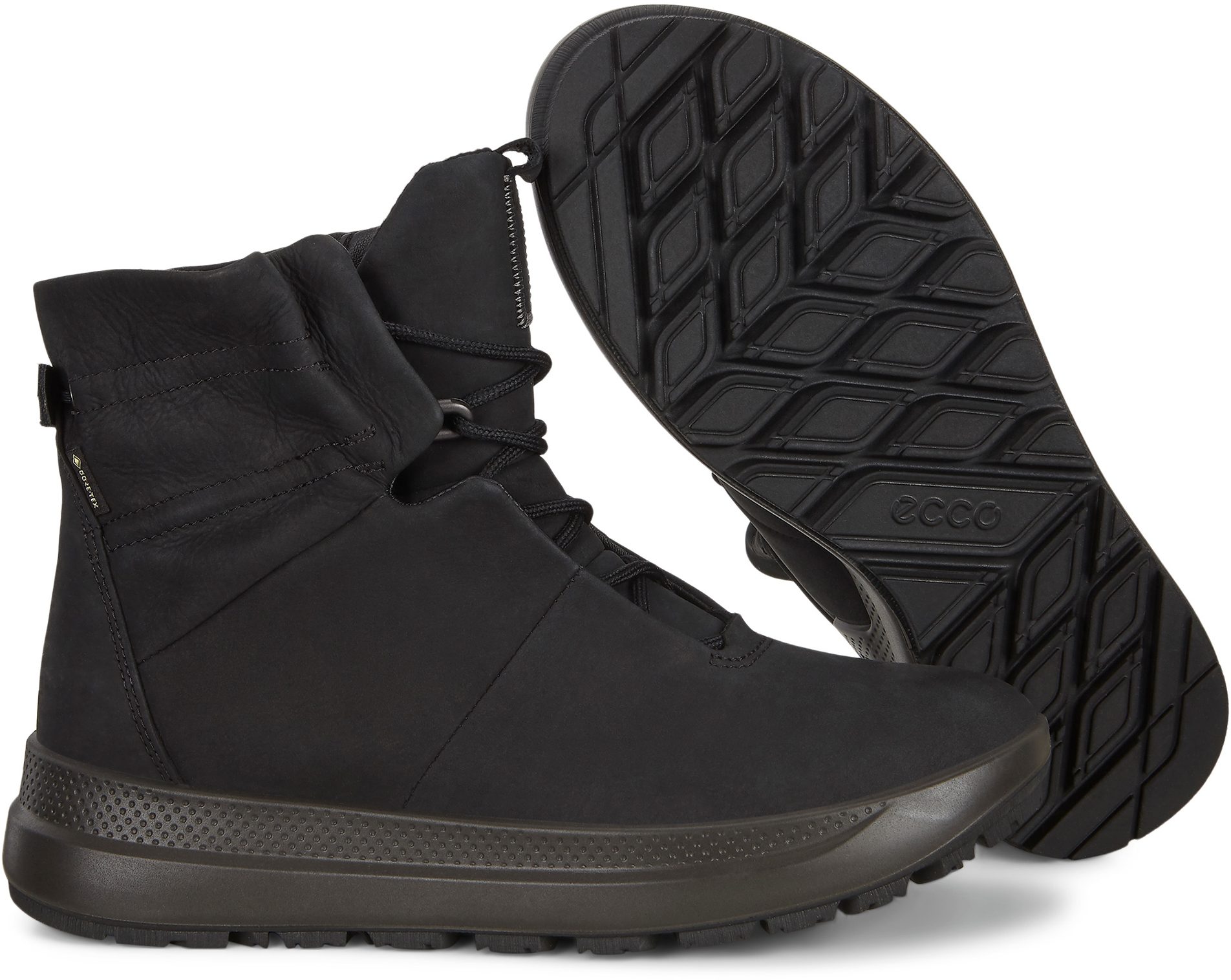 Ecco Solice Mid Gore-Tex Black 420113 01001 - Calf Boots - Humphries Shoes