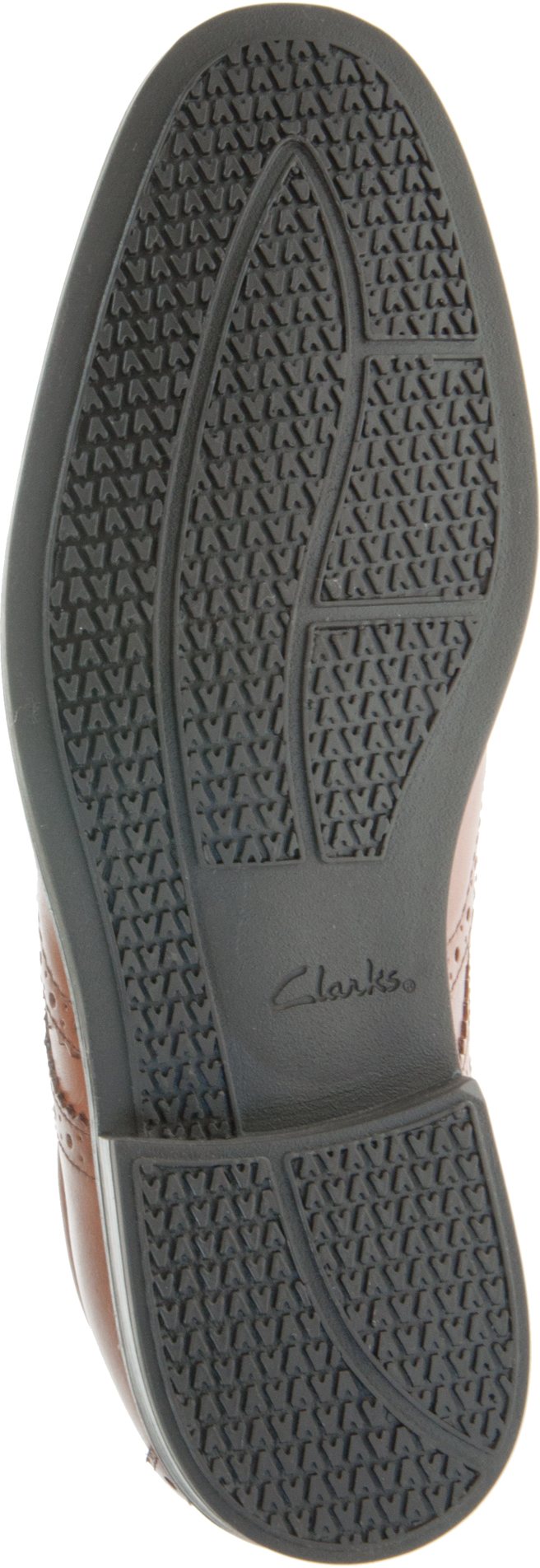 Clarks Howard Wing Dark Tan Leather 26161254 - Formal Shoes - Humphries ...