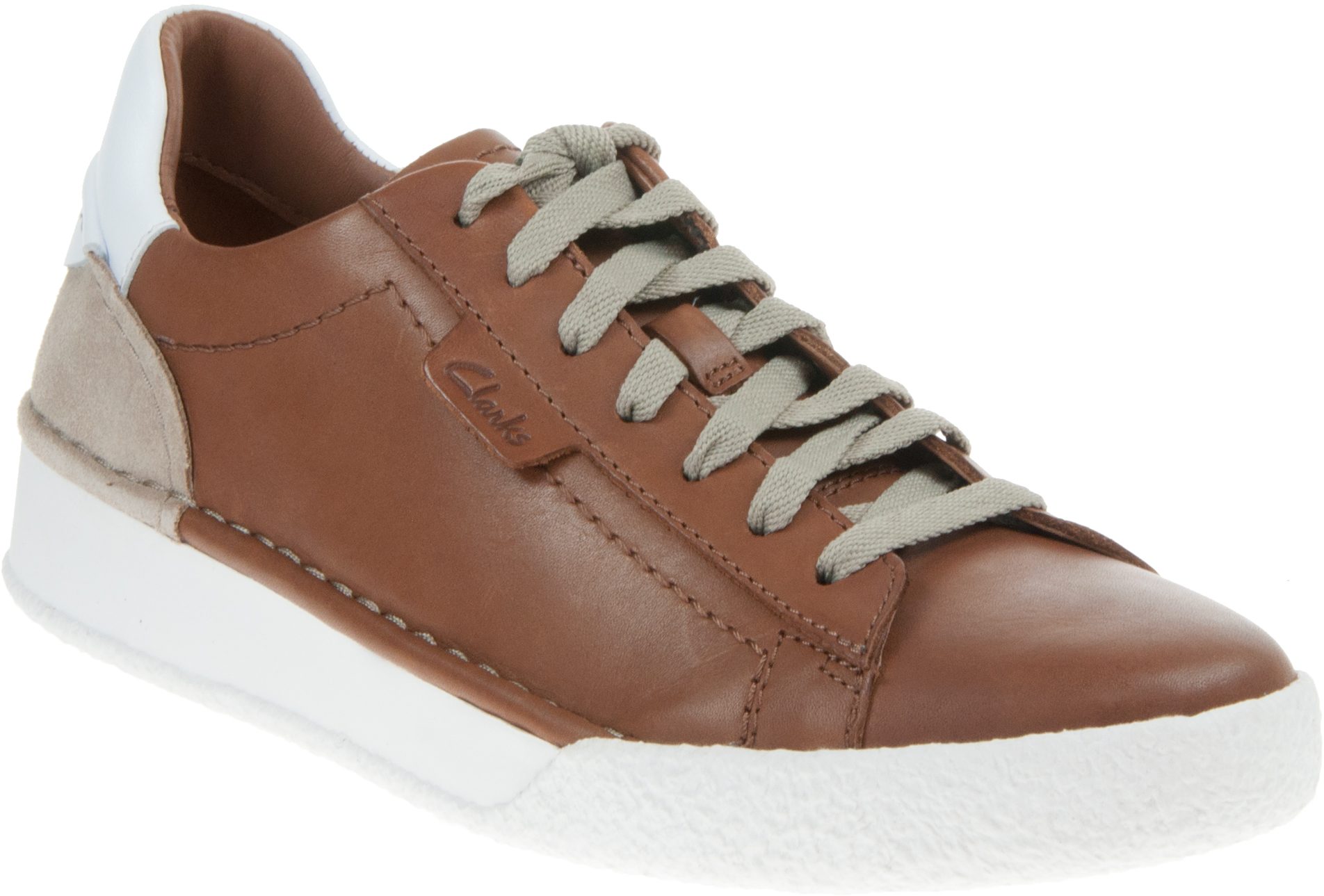 Clarks Craft Cup Lace Dark Tan Combi 26161265 - Everyday Shoes ...