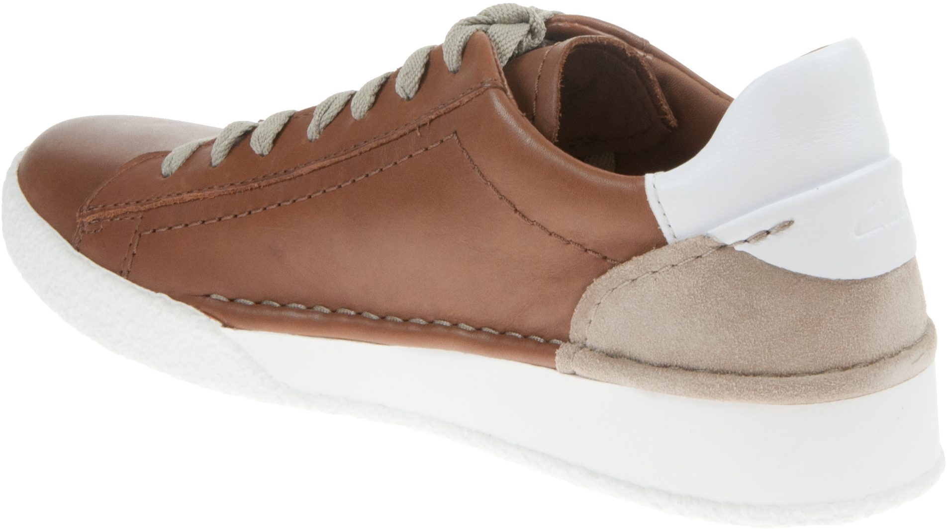 Clarks Craft Cup Lace Dark Tan Combi 26161265 - Everyday Shoes ...