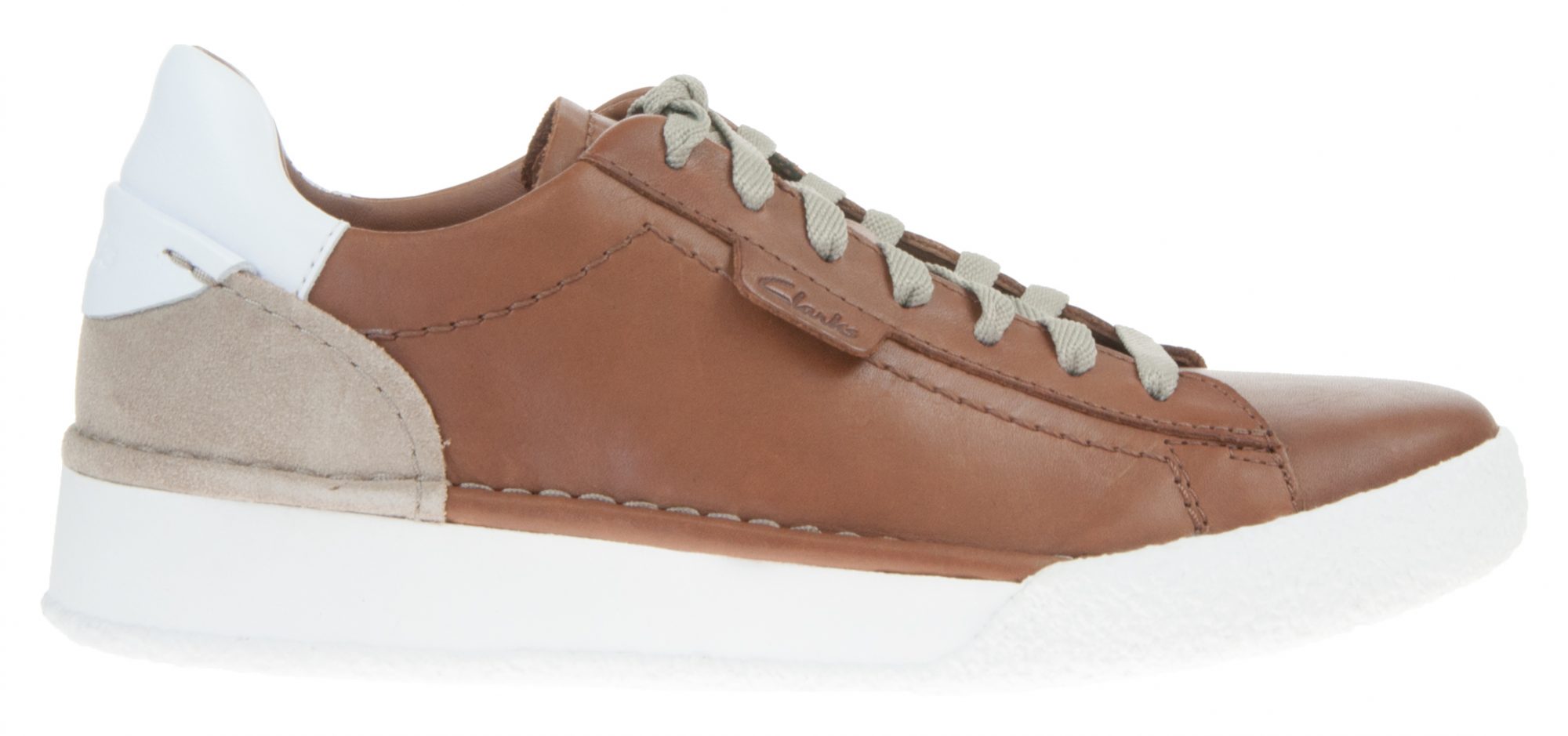 Clarks Craft Cup Lace Dark Tan Combi 26161265 - Everyday Shoes ...