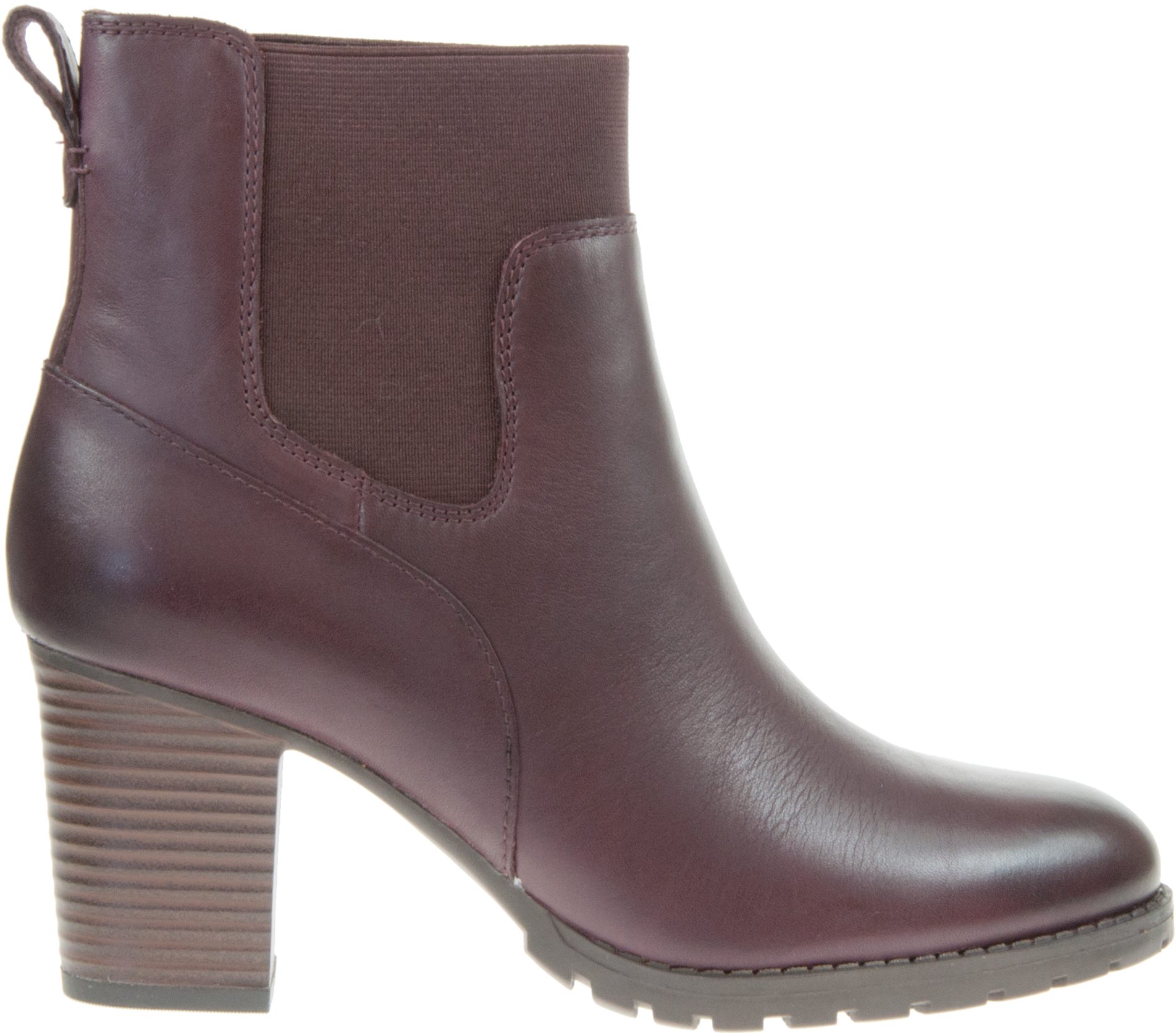 Clarks Verona Ease Burgundy Leather 26162009 - Ankle Boots - Humphries ...