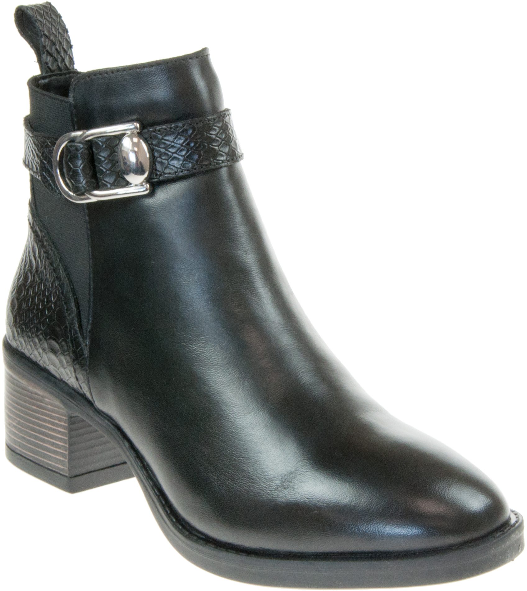 Lotus Tawny Black / Croc ULB242BB - Ankle Boots - Humphries Shoes