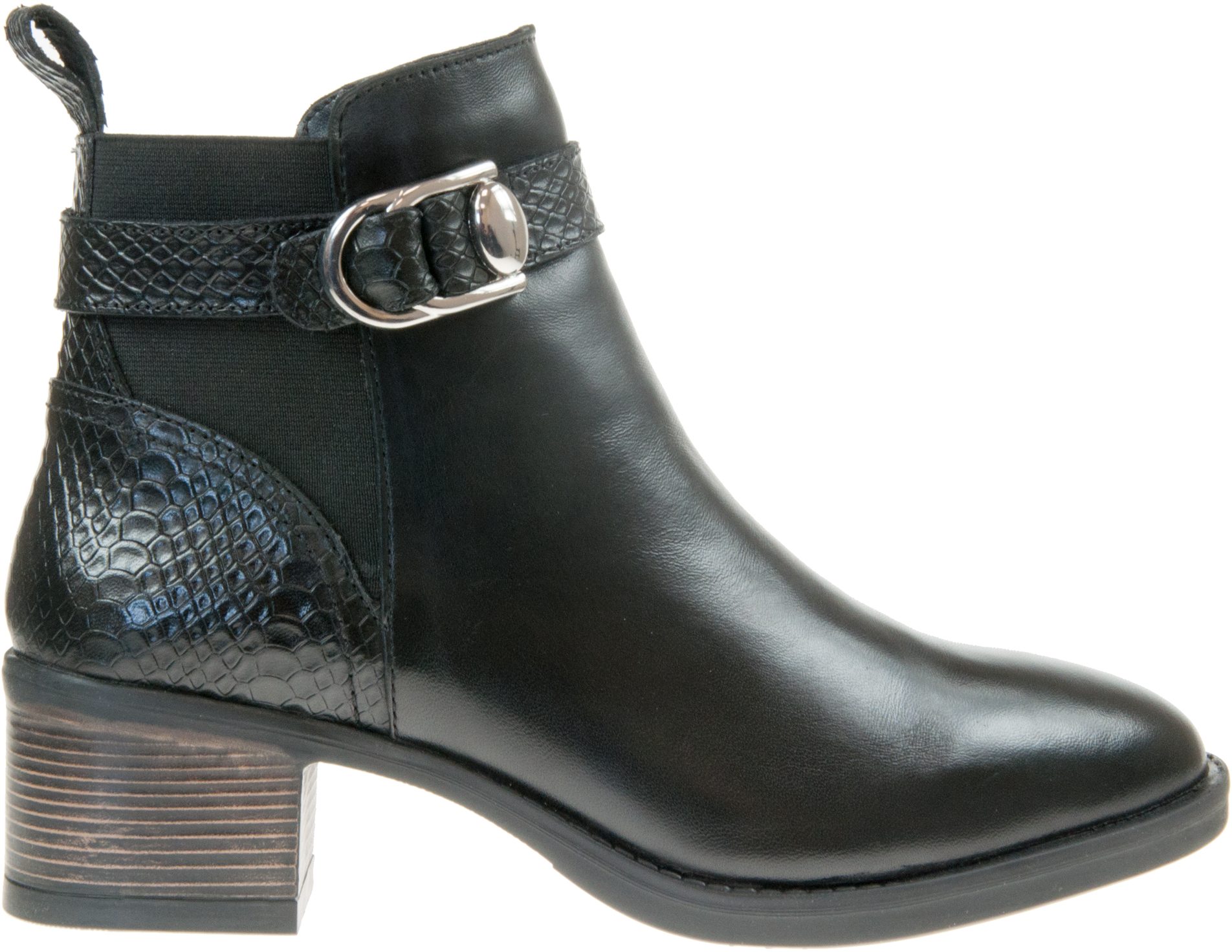 Lotus Tawny Black / Croc ULB242BB - Ankle Boots - Humphries Shoes