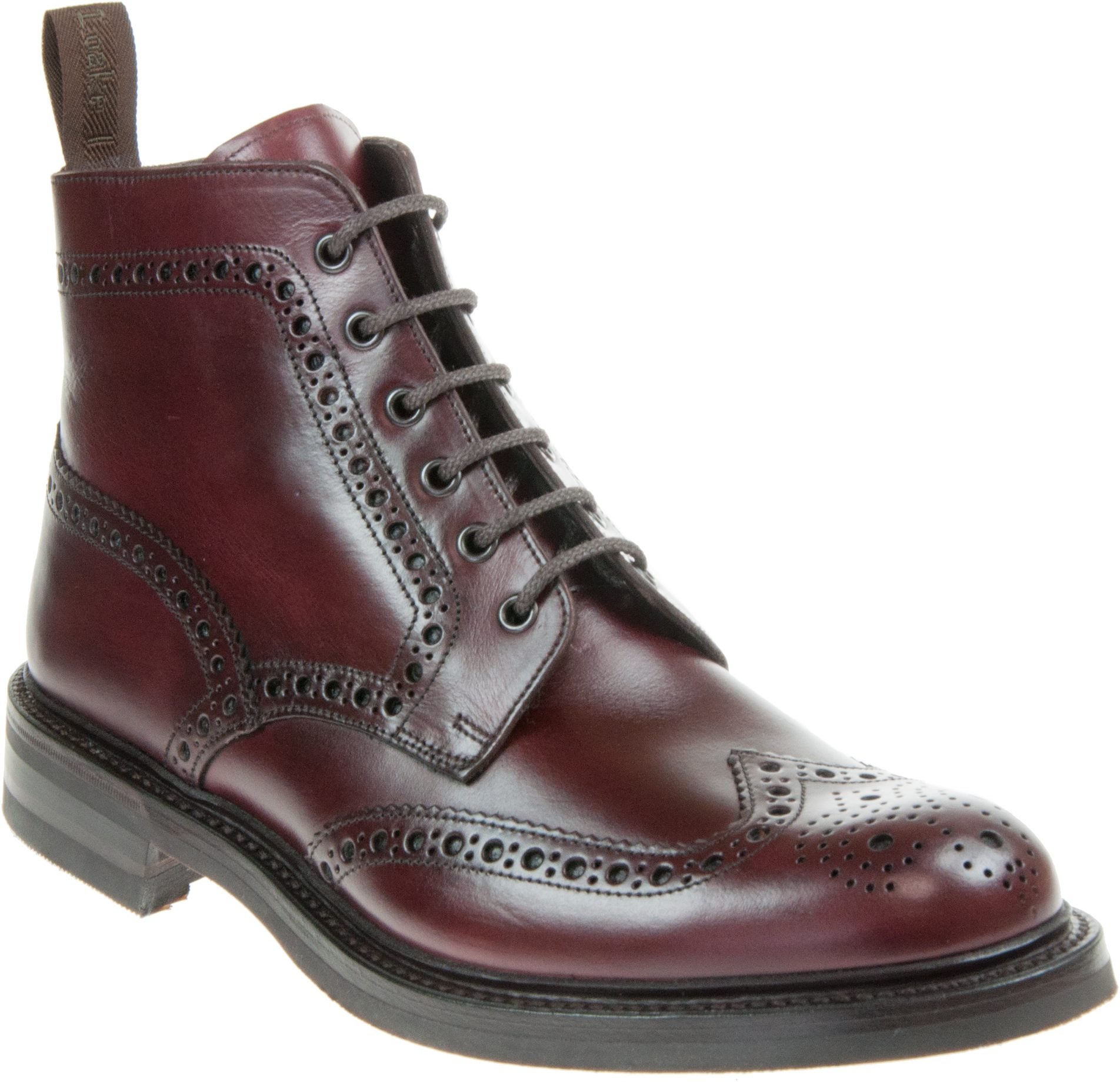 Loake Bedale Burgundy Chromexcel Leather - Formal Boots - Humphries Shoes