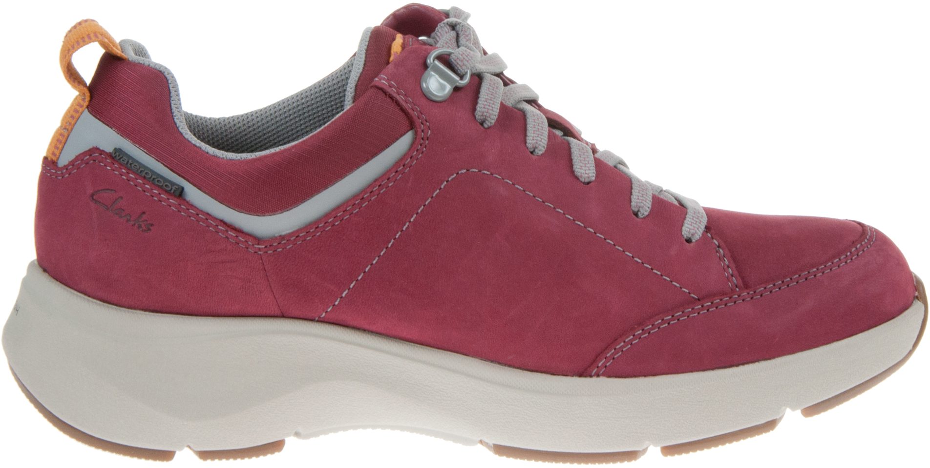 Clarks Wave 2.0 Lace Wine 26161800 - Everyday Shoes - Humphries Shoes