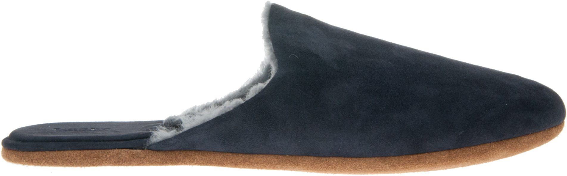 Loake Cavalry Navy Suede - Mule Slippers - Humphries Shoes