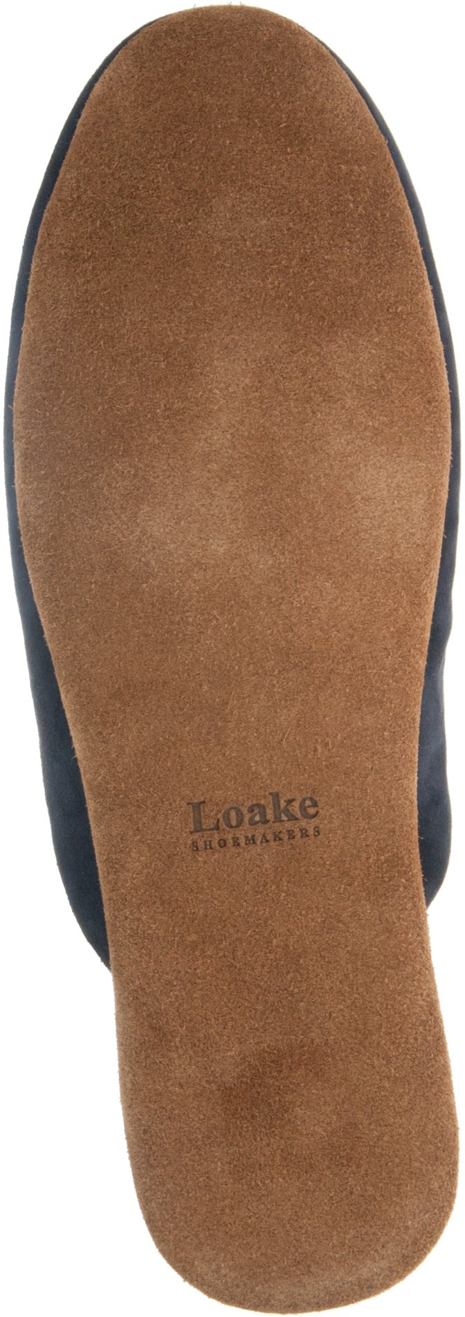 Loake Cavalry Navy Suede - Mule Slippers - Humphries Shoes