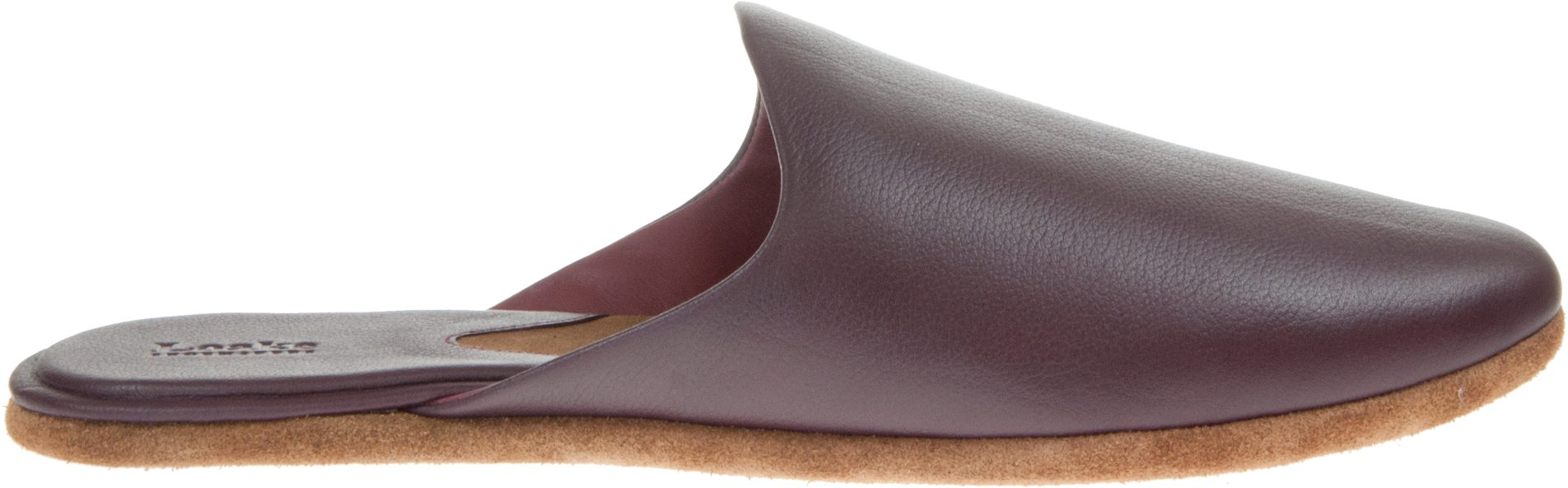 Loake Garrick Burgundy Grain - Mule Slippers - Humphries Shoes