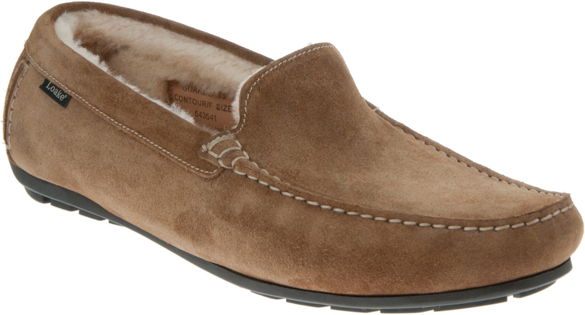 Loake Guards Tan Suede - Full Slippers - Humphries Shoes