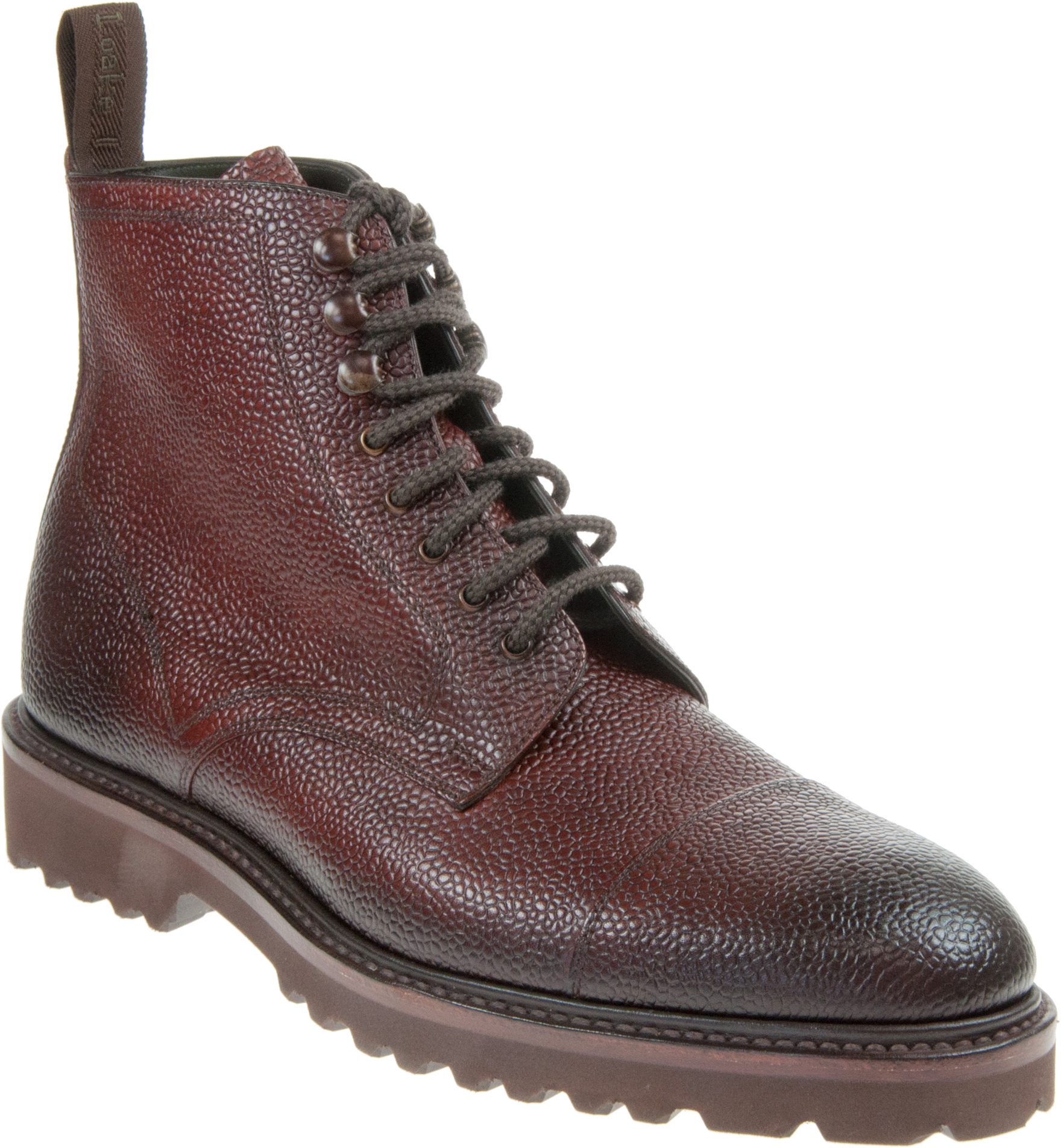 Loake Reynolds Hand Painted Oxblood Grain Calf Leather - Formal Boots ...
