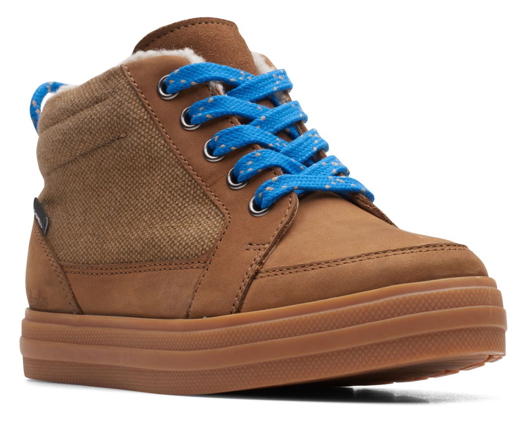 Clarks Nova Rain Kid Brown Leather 26162056 - Boys Boots - Humphries Shoes