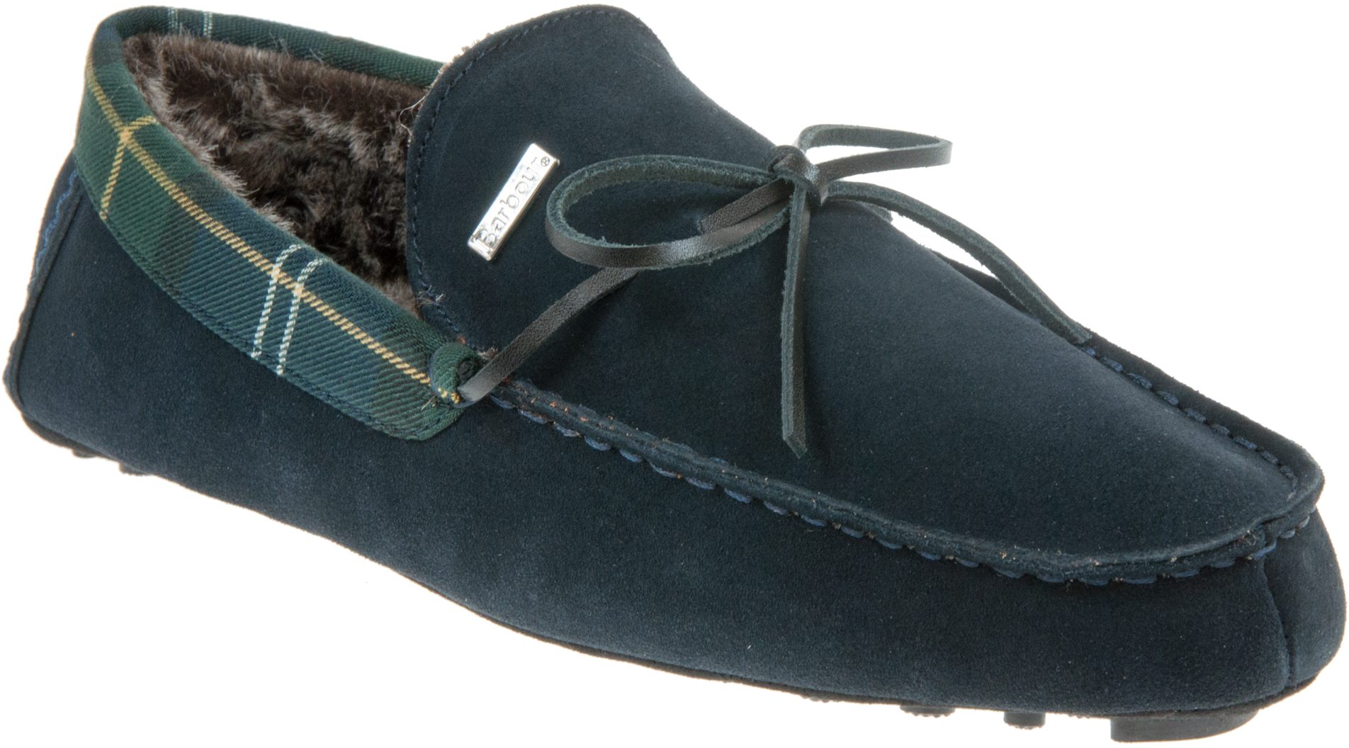 Barbour Tueart Navy Suede MSL0009NY52 - Full Slippers - Humphries Shoes