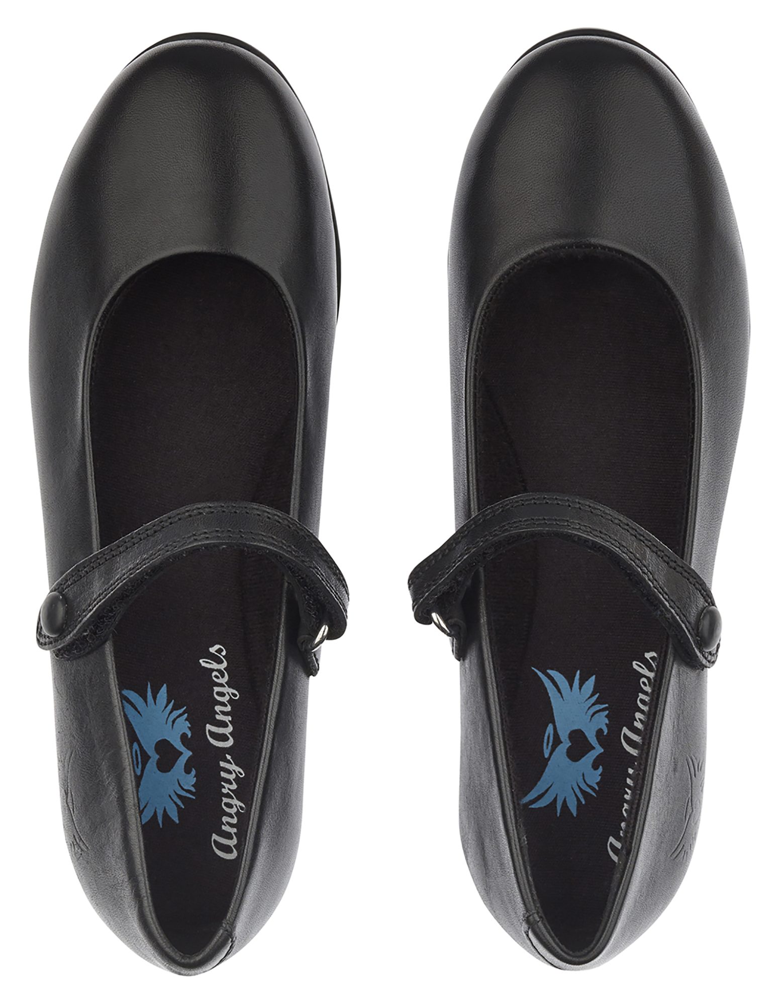 Start-Rite Angry Angels Florence Black Leather 7328_7 - Girls School ...
