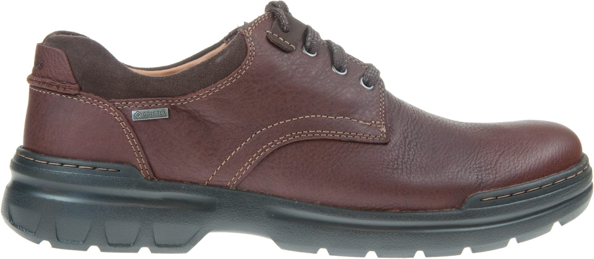 Clarks Rockie 2 Lo Gore-Tex Mahogany Leather 26161374 - Casual Shoes ...