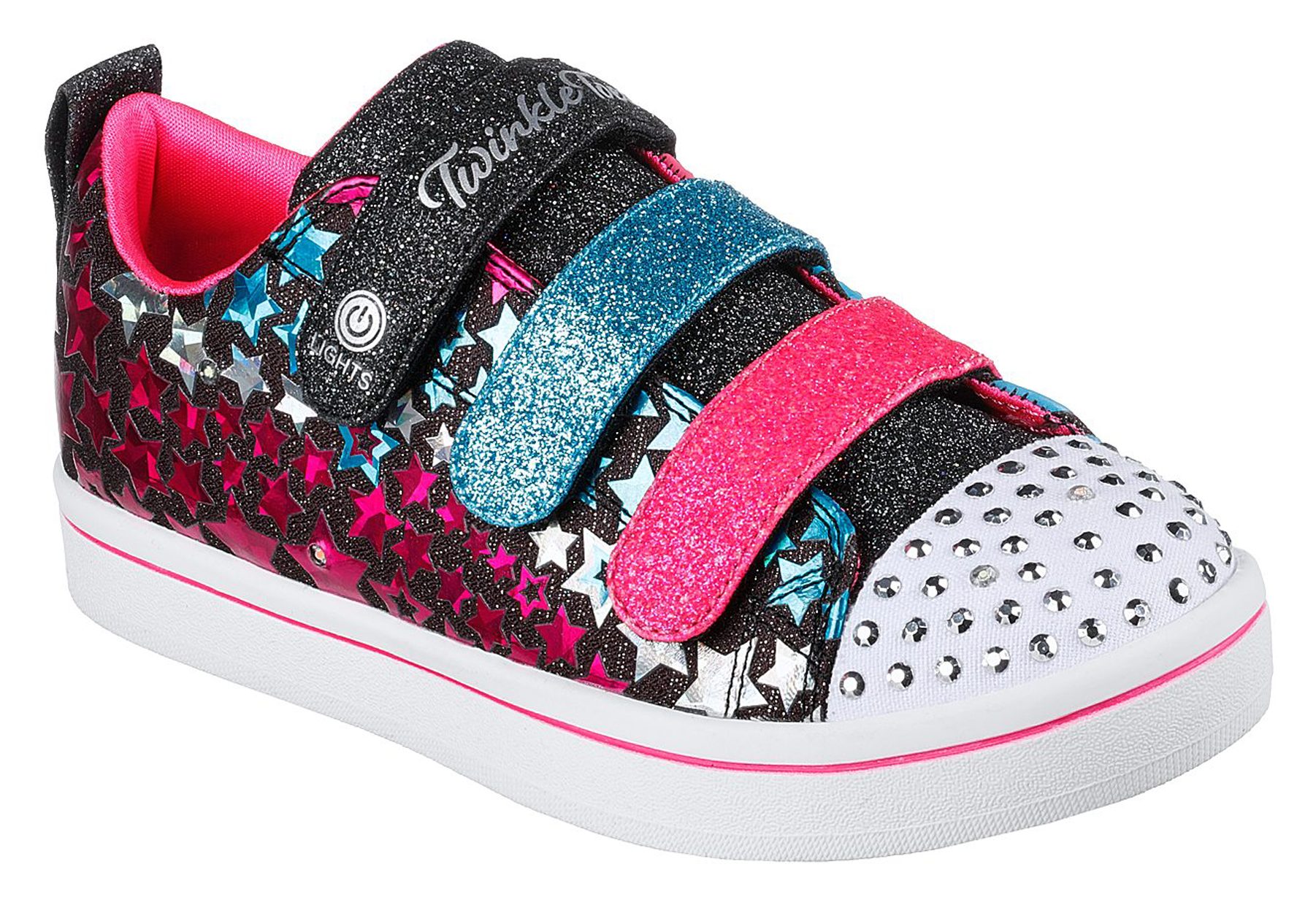 Skechers Twinkle Toes: Sparkle Rayz - Star Blast Black / Multi 314839L ...