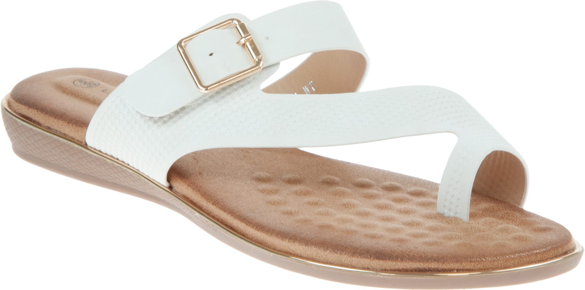 Lunar Demi White JLH281 WT - Mule Sandals - Humphries Shoes