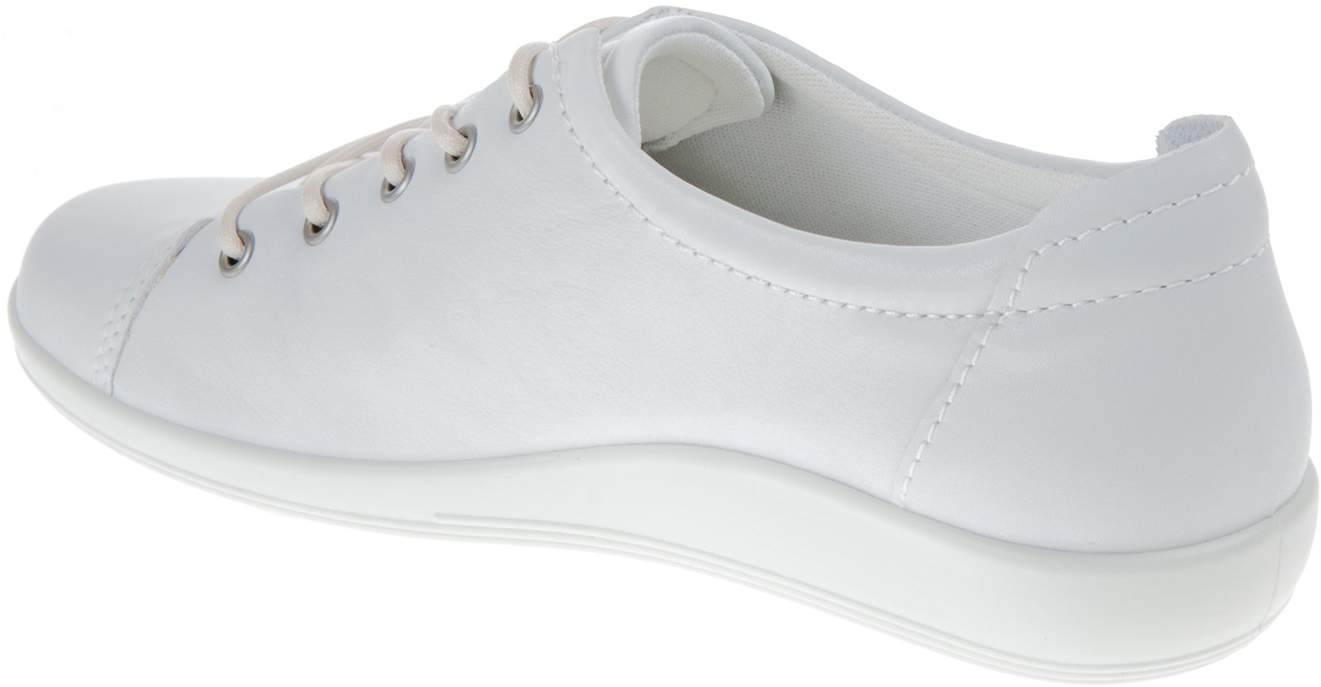 Ecco Soft 2.0 Lace White 206503 01007 - Everyday Shoes - Humphries Shoes