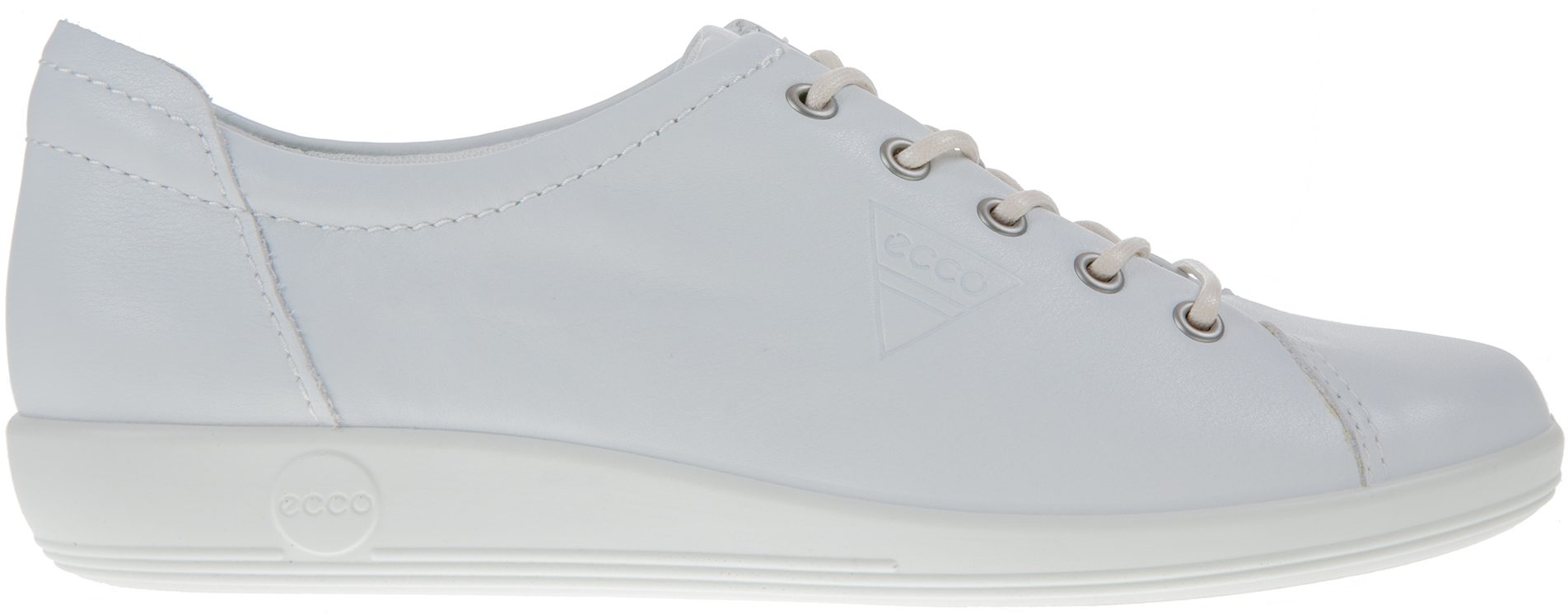 Ecco Soft 2.0 Lace White 206503 01007 - Everyday Shoes - Humphries Shoes