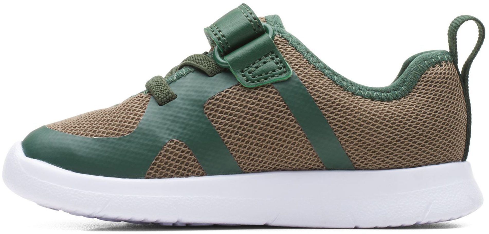 Clarks Ath Flux Toddler Khaki 26164842 - Boys Trainers - Humphries Shoes