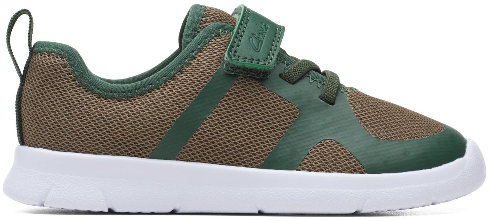 Clarks Ath Flux Kid Khaki 26164930 - Boys Trainers - Humphries Shoes