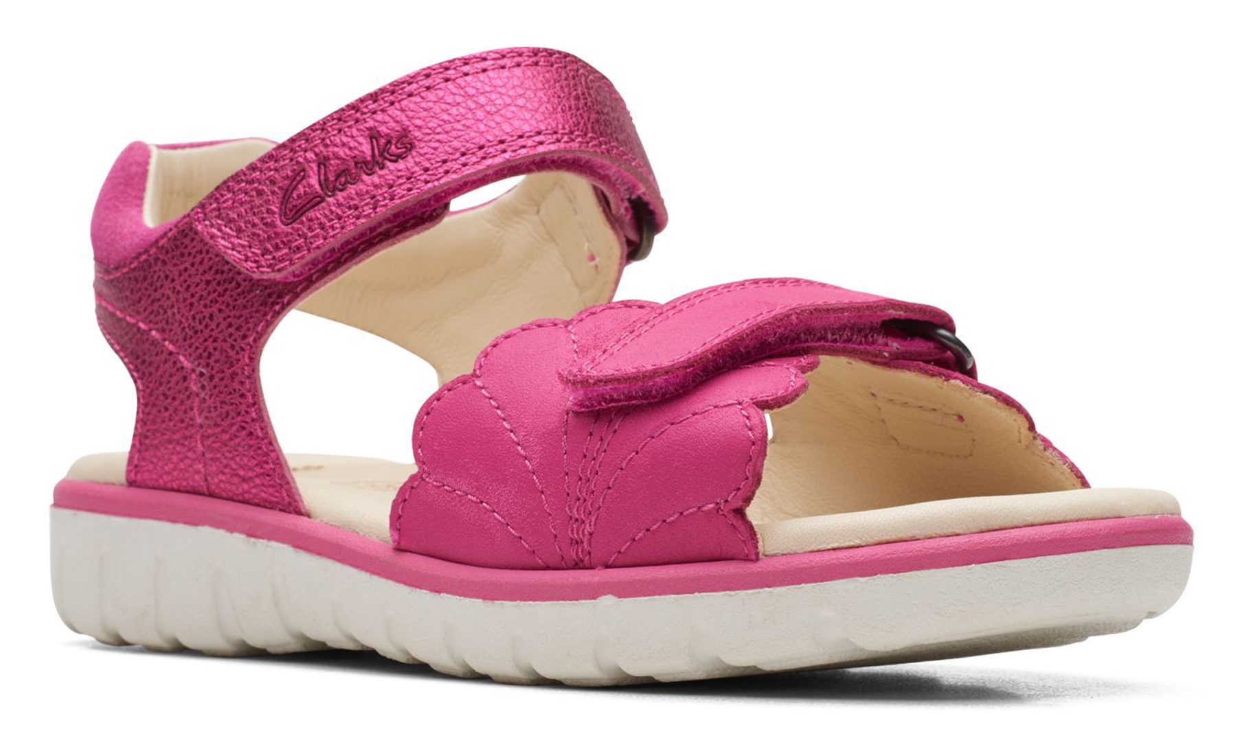 Clarks Roam Wing Kid Pink Leather 26166176 - Girls Sandals - Humphries ...