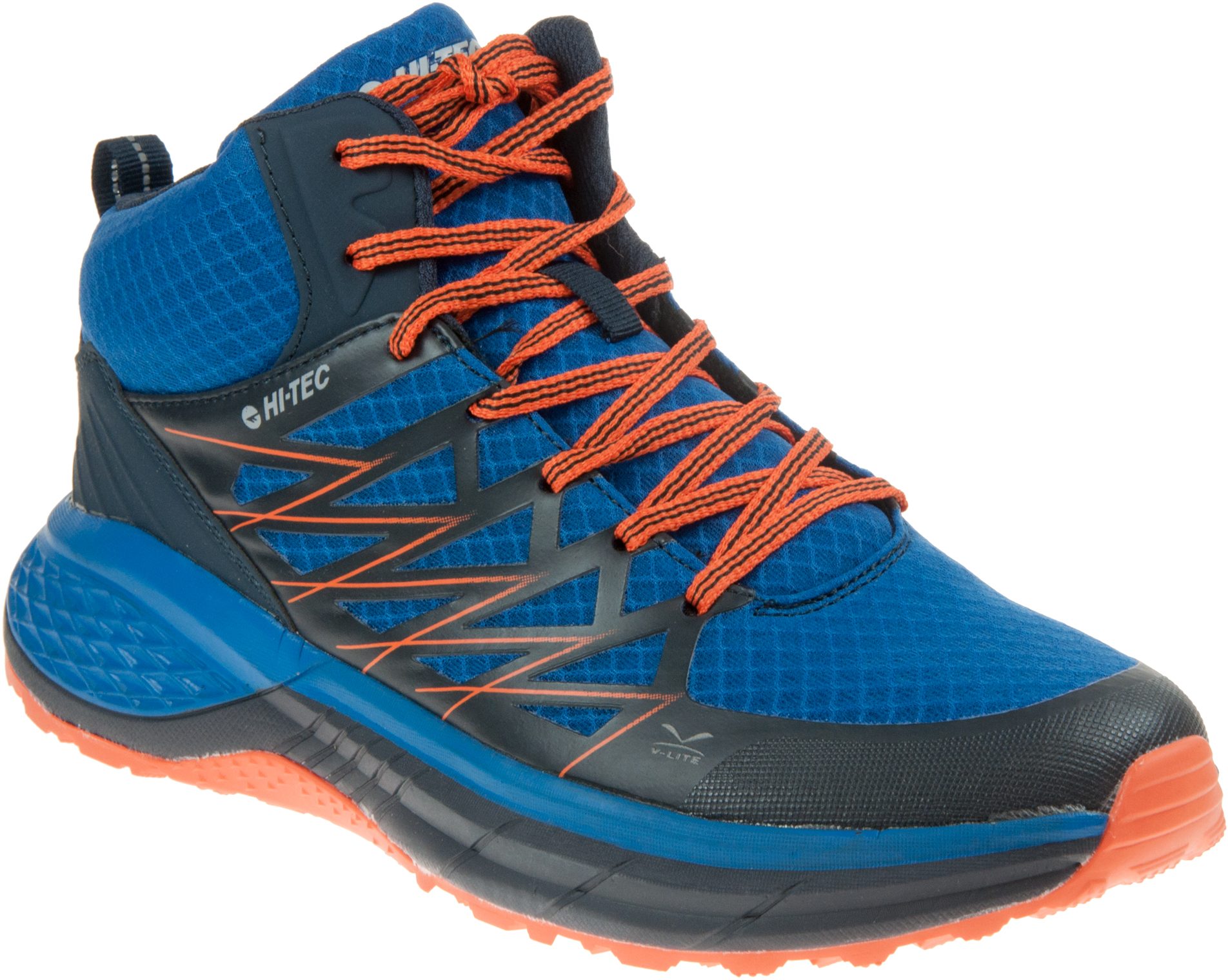 Hi Tec Trail Destroyer Mid Cobalt / Red Orange O010196 031 01 - Casual ...