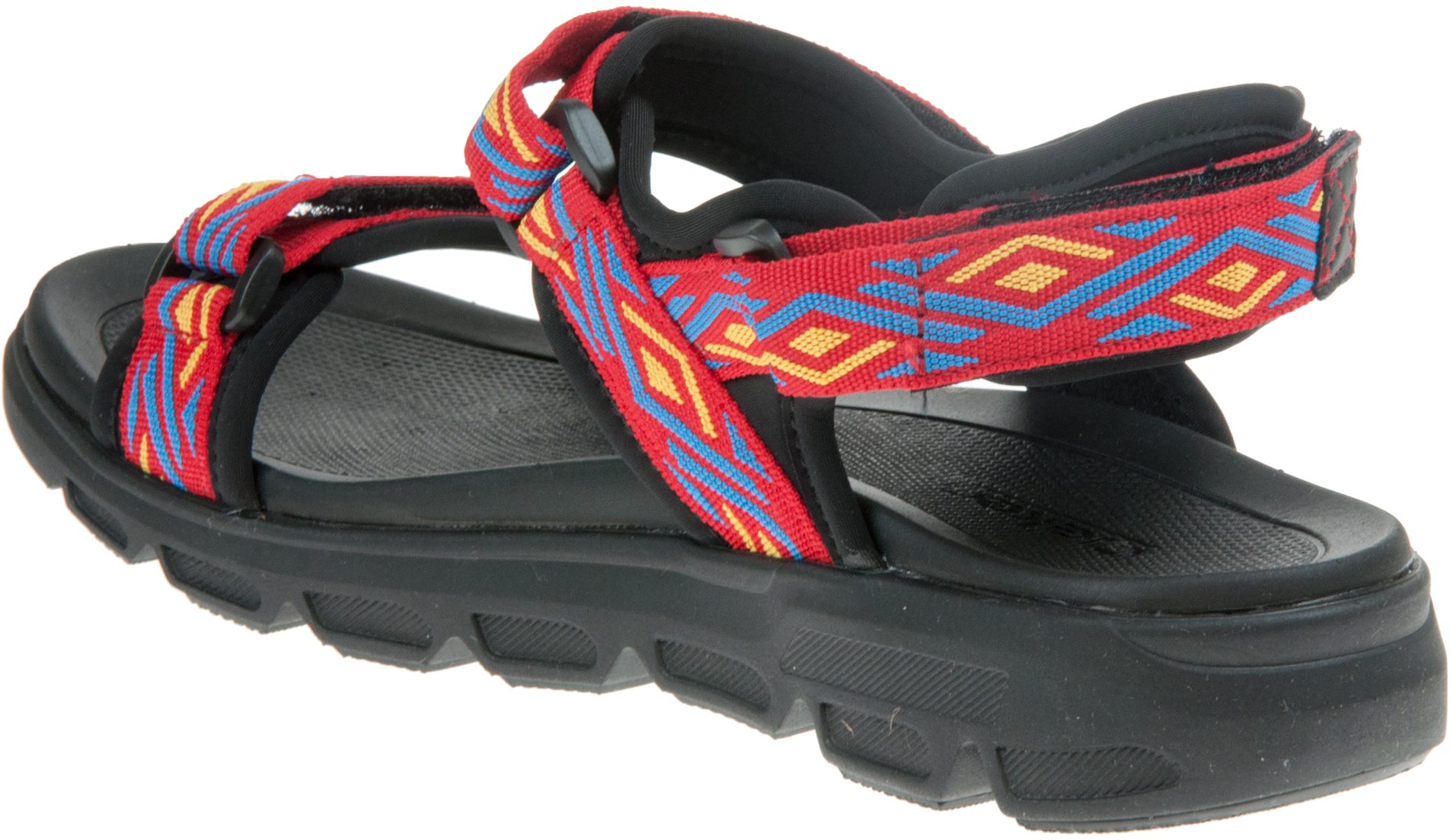 Rieker Tamiya Black / Red V8402-33 - Full Sandals - Humphries Shoes