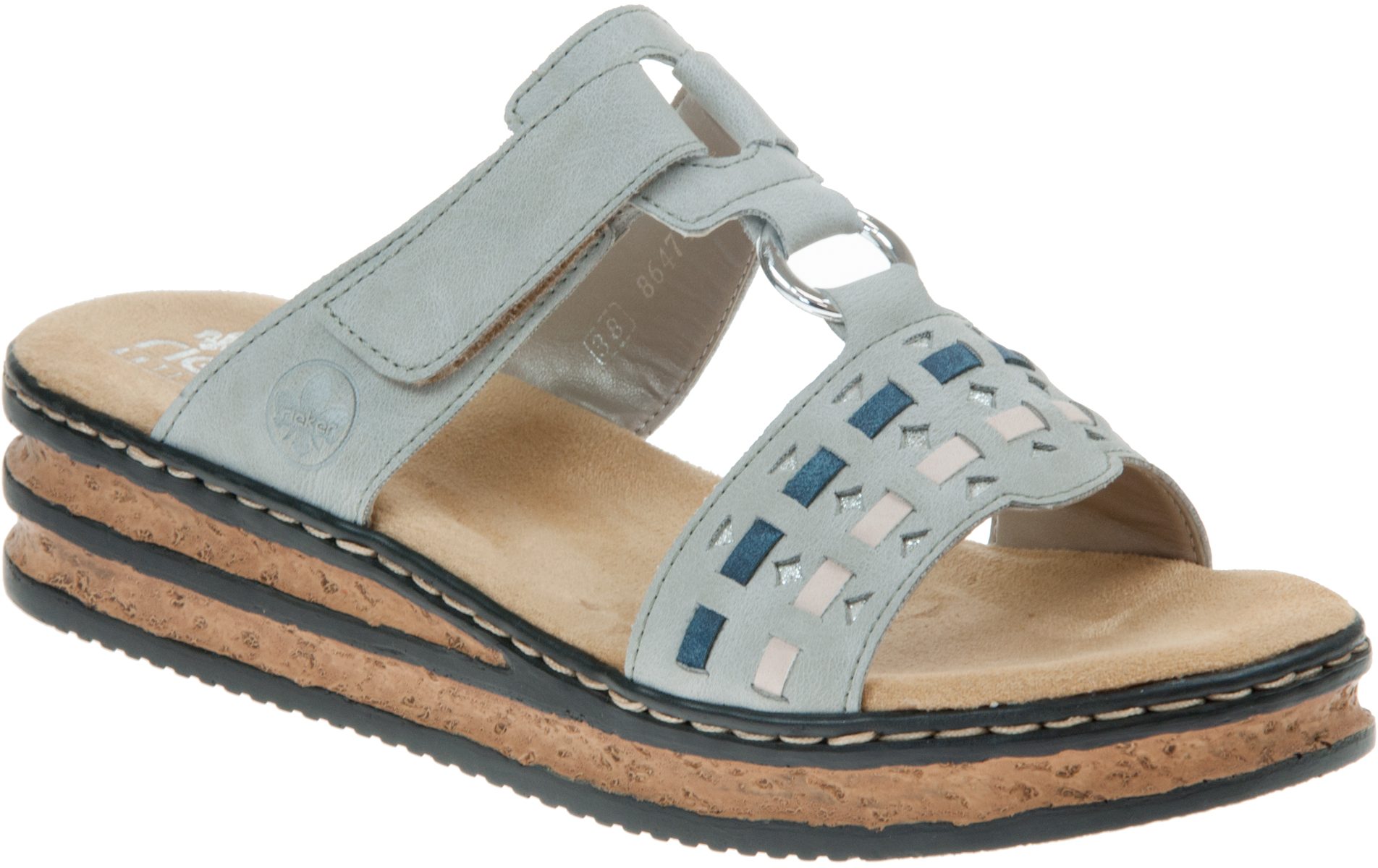 Rieker Regina Grey 62995-42 - Mule Sandals - Humphries Shoes