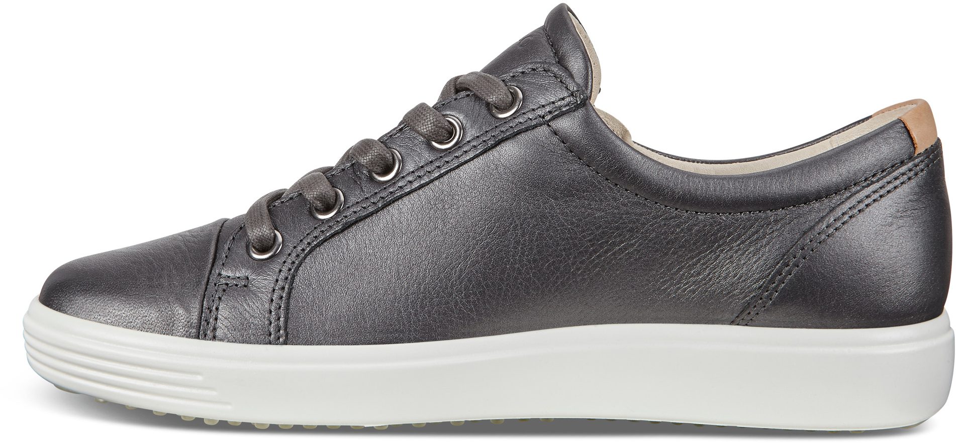 Ecco Soft 7 Ladies Zip Dark Shadow Metallic 430853 51383 - Everyday Shoes - Humphries Shoes