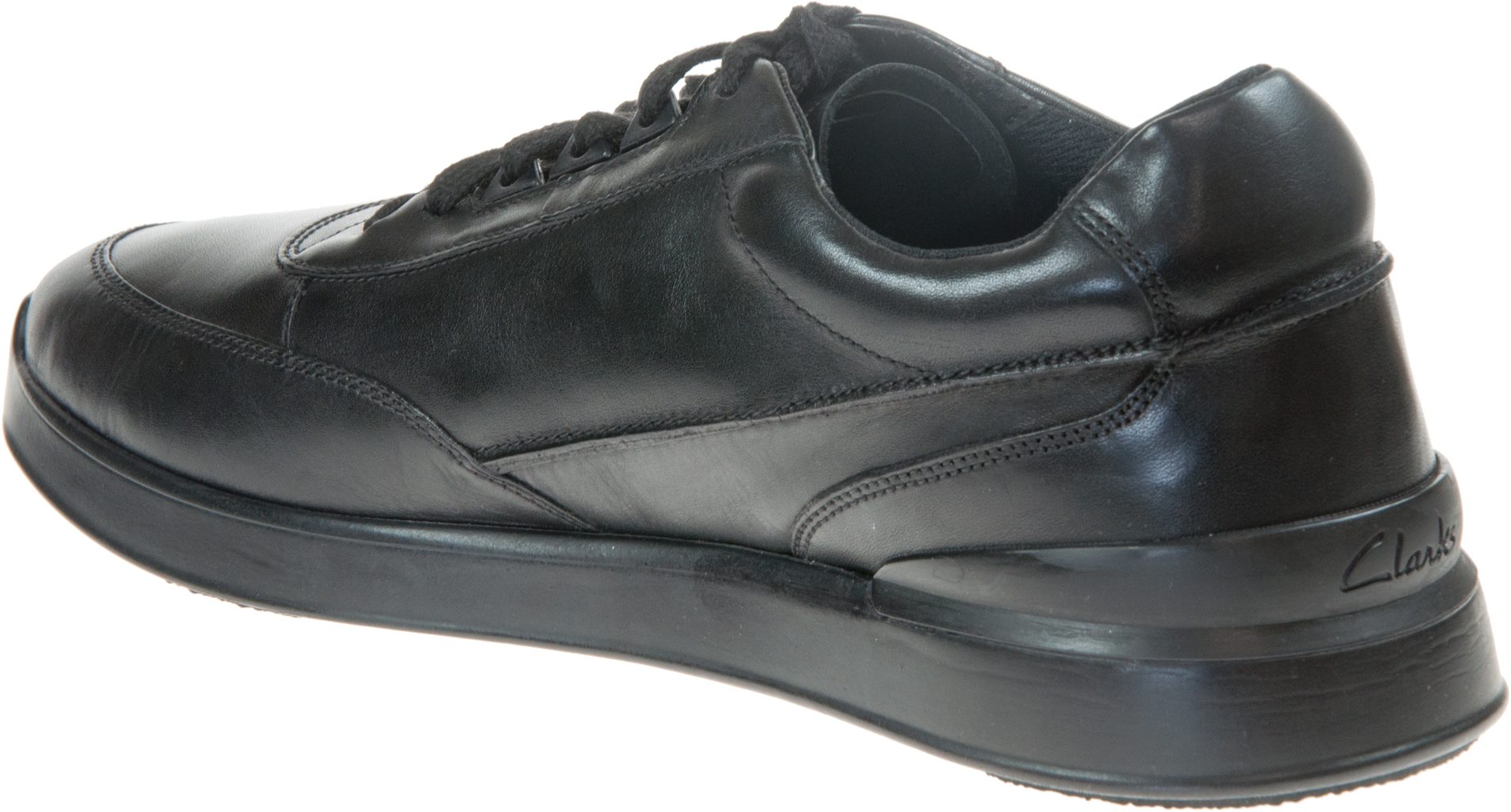 Clarks RaceLite Lace Black Leather 26164289 - Casual Shoes - Humphries ...