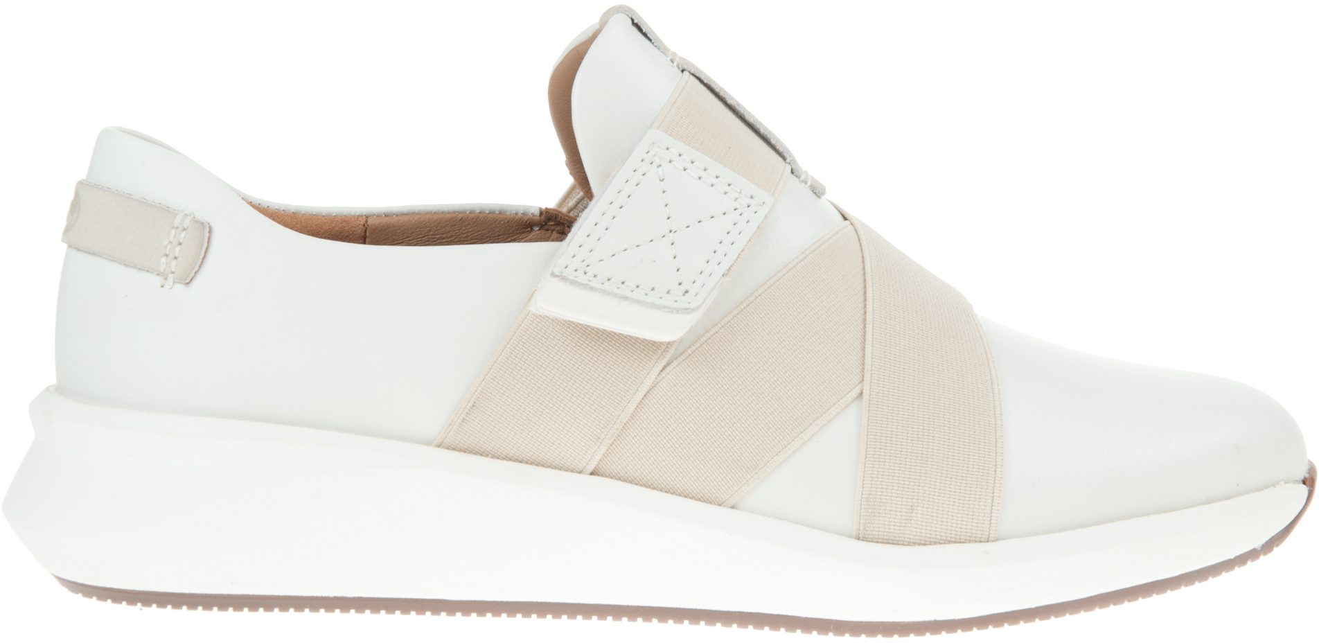 Clarks Un Rio Strap White Leather 26165791 - Everyday Shoes - Humphries ...