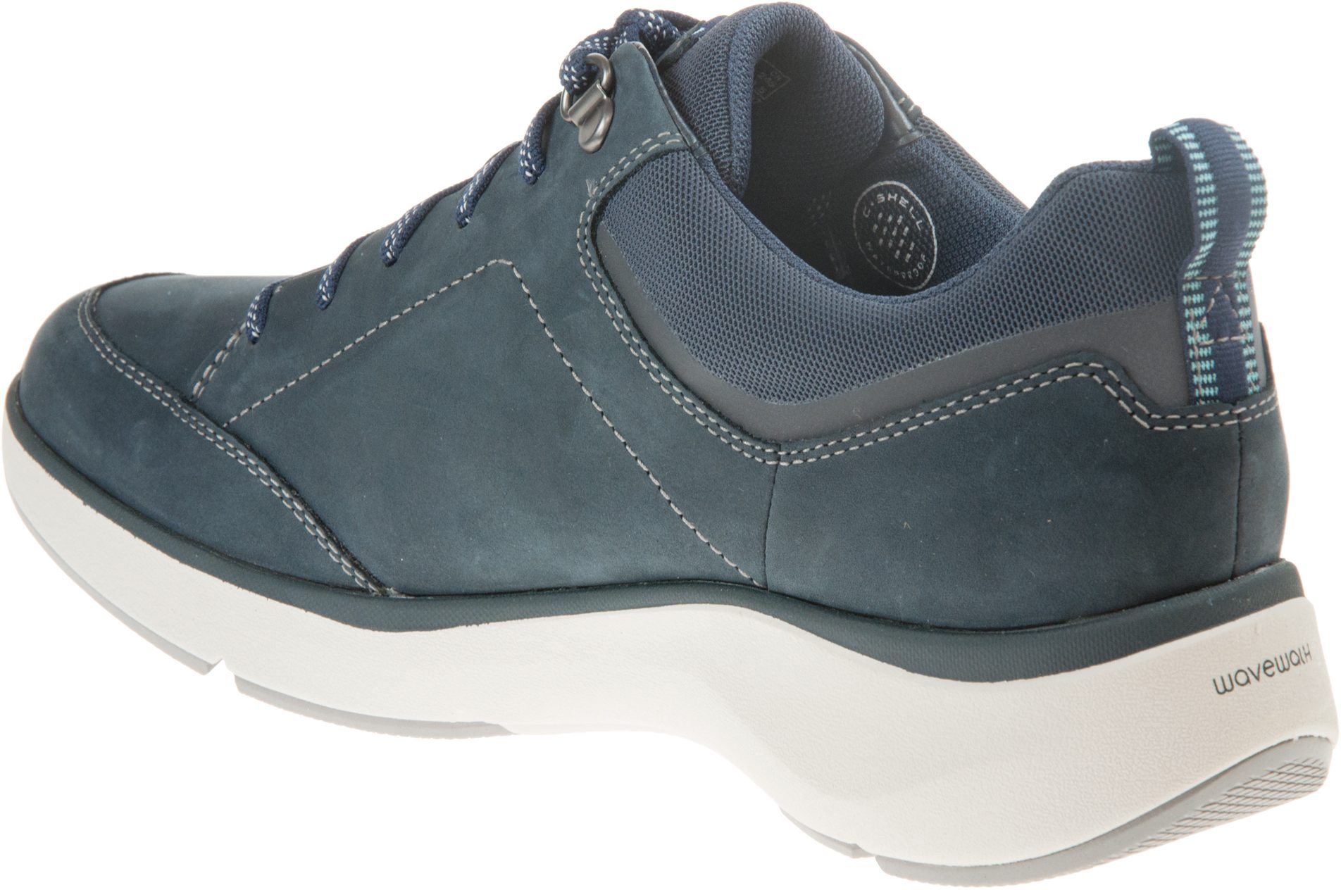 Clarks Wave 2.0 Lace Navy Combi 26152391 - Everyday Shoes - Humphries Shoes