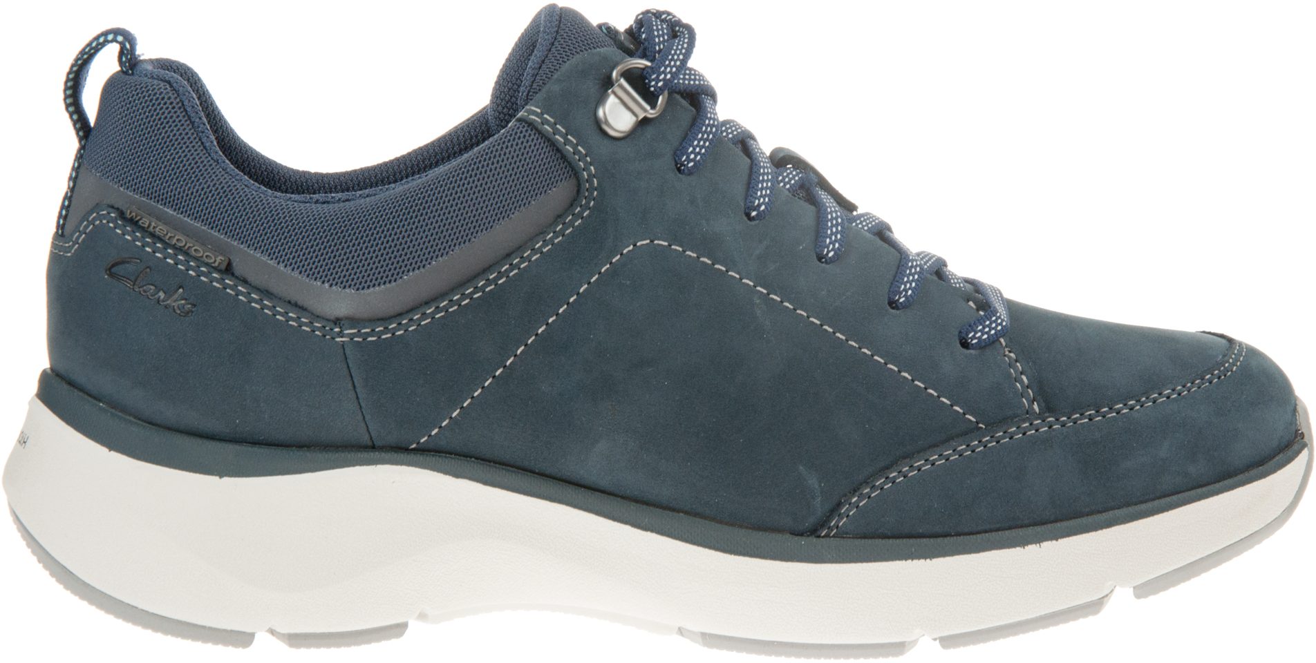 Clarks Wave 2.0 Lace Navy Combi 26152391 - Everyday Shoes - Humphries Shoes