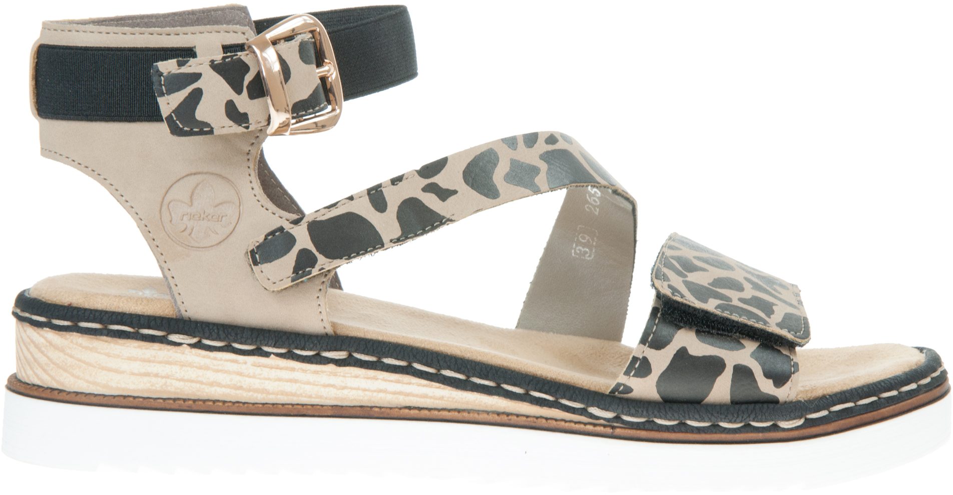 Rieker Regina Leopard 67958-26 - Full Sandals - Humphries Shoes