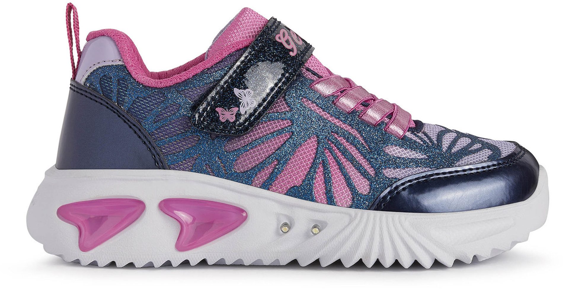 Geox Assister Navy / Fuchsia J25E9B 0ASKN C4268 - Girls Trainers ...