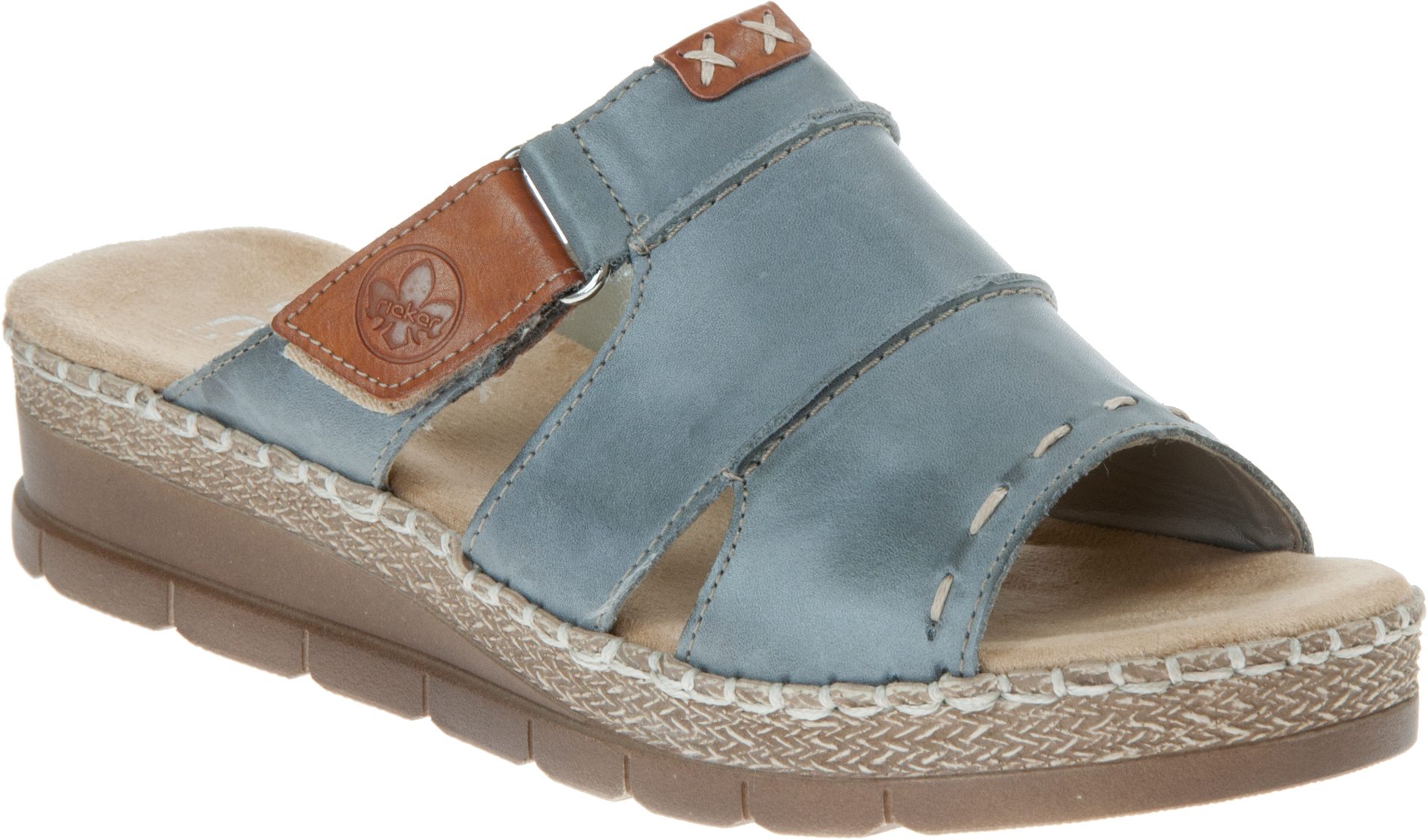 Rieker Regina Azure V1253-12 - Mule Sandals - Humphries Shoes