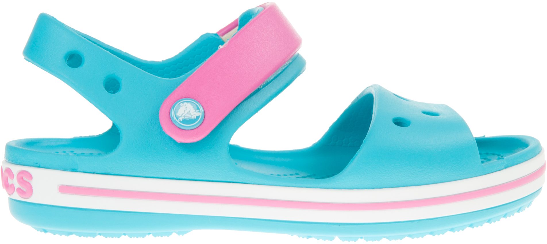 Crocs Crocband Sandal Kids Digital Aqua 12856-4SL - Girls Sandals ...