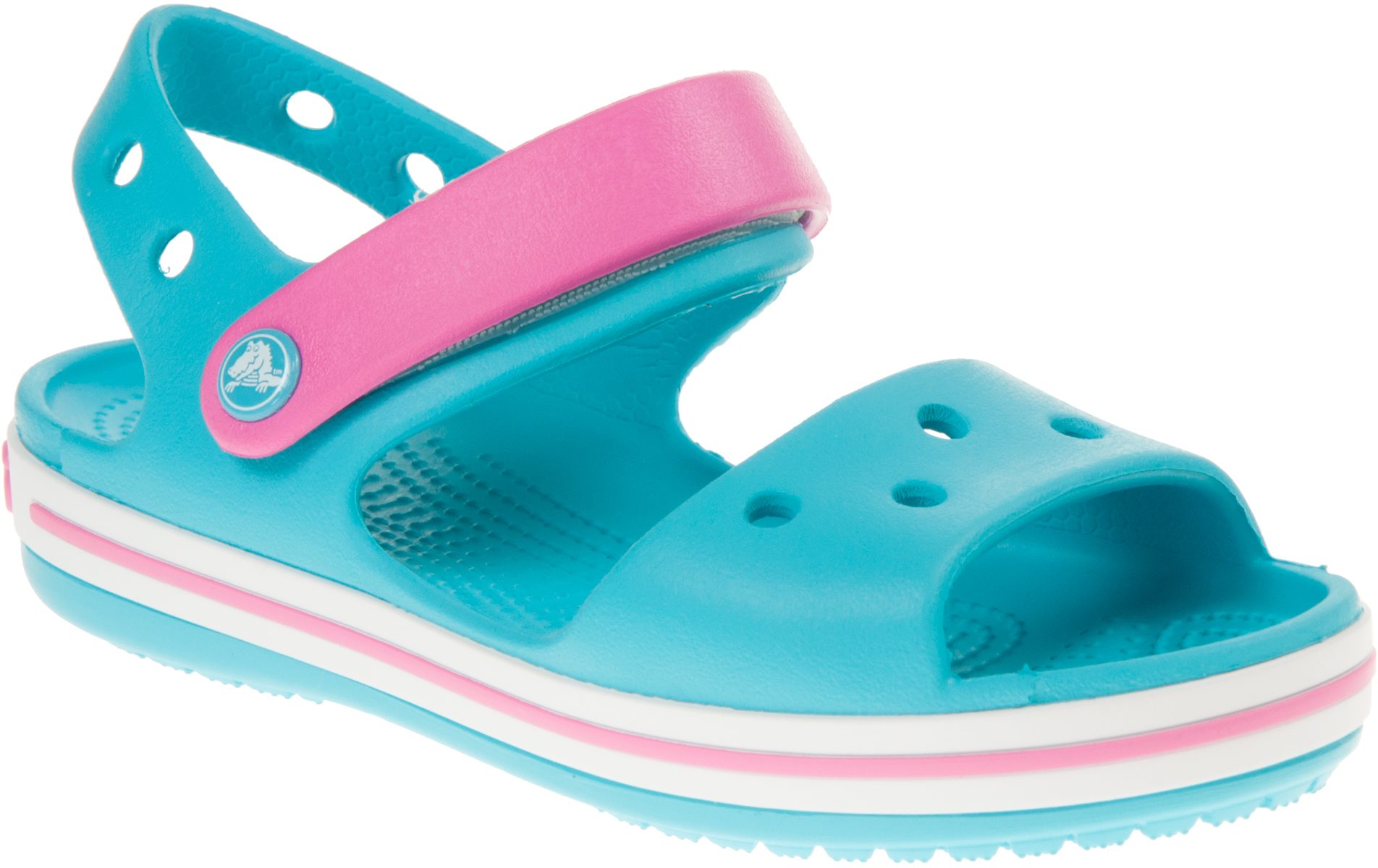 Crocs Crocband Sandal Kids Digital Aqua 12856-4SL - Girls Sandals ...